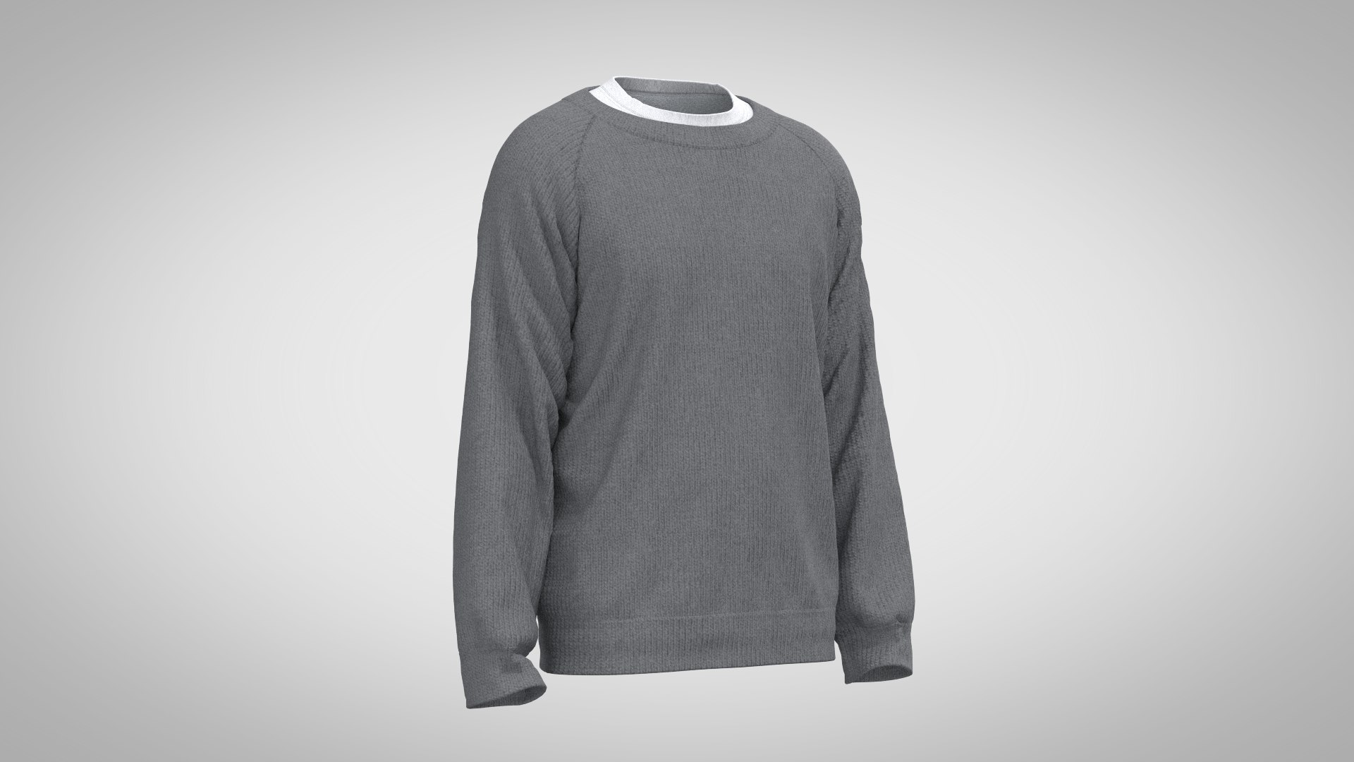 3D Model Raglan Sweatshirt - TurboSquid 1989339