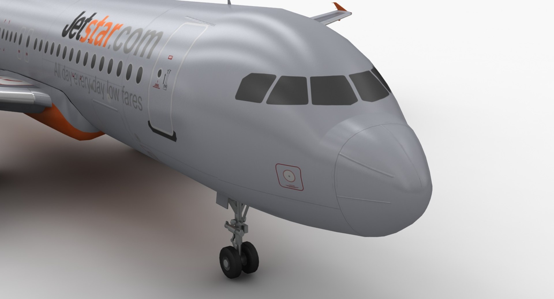 airbus a320 jetstar animation 3d max