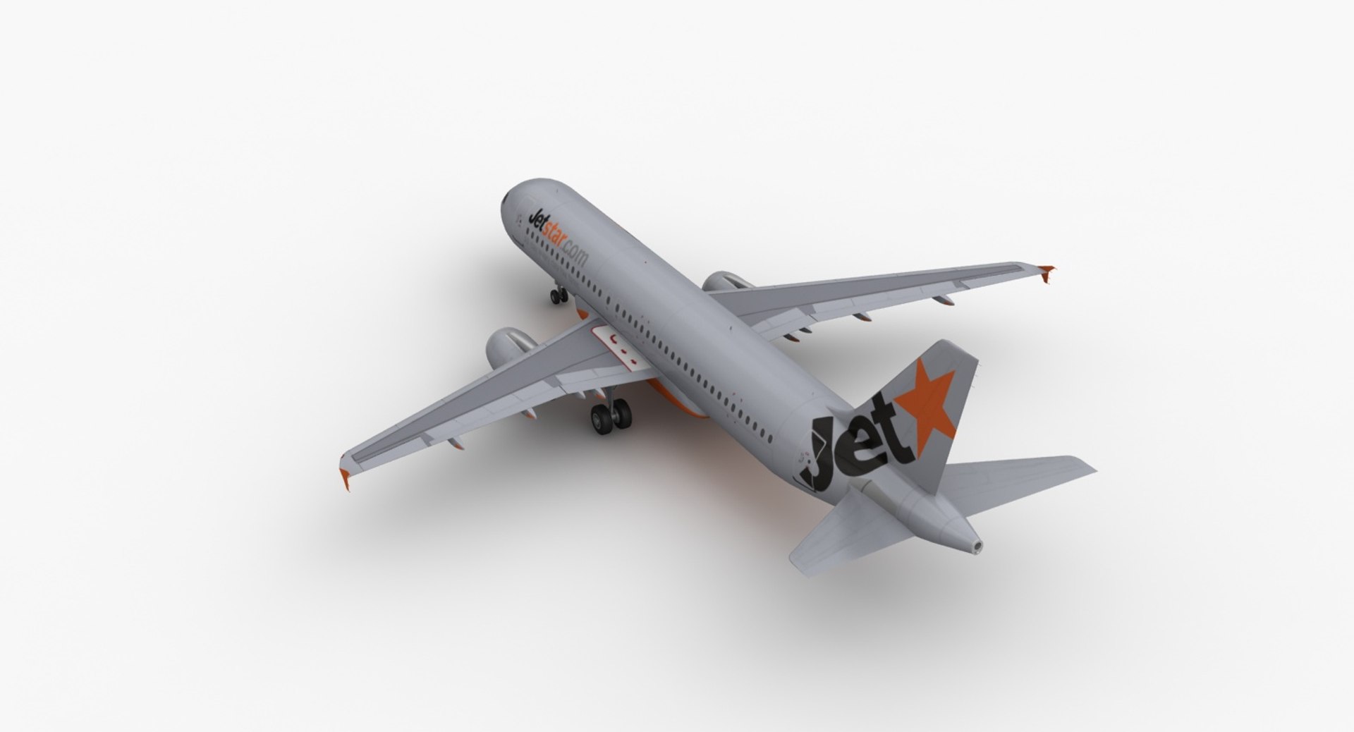 airbus a320 jetstar animation 3d max