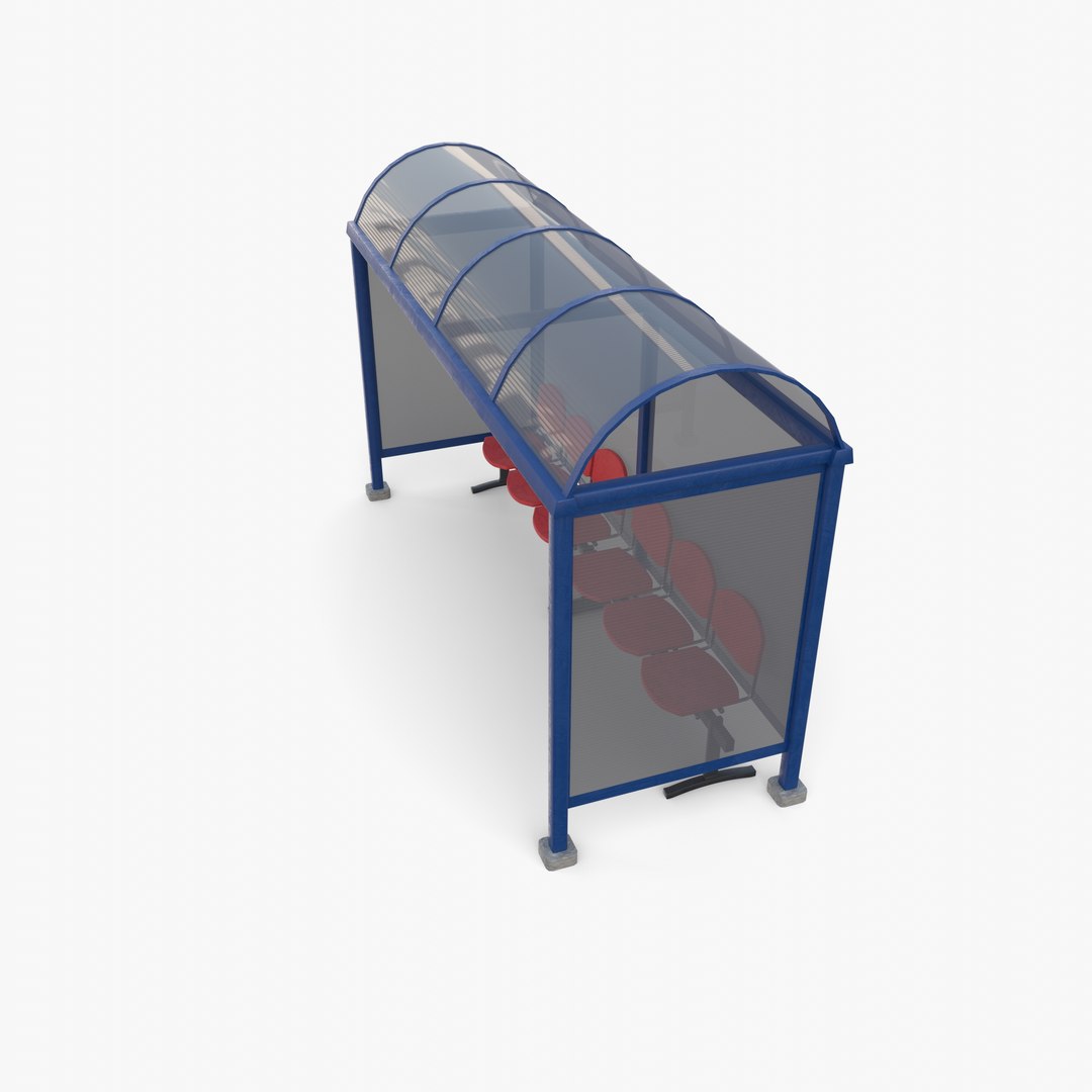 3D Bus Stop V2 Model - TurboSquid 2188894