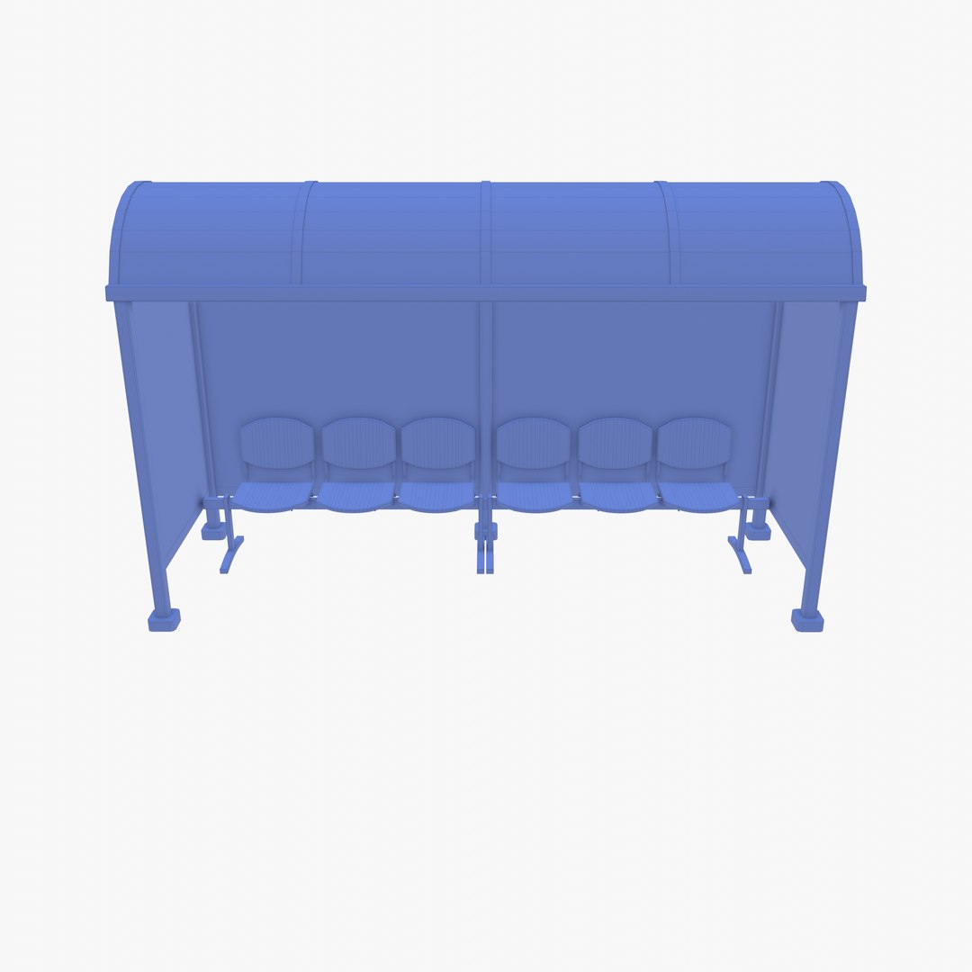 3D Bus Stop V2 Model - TurboSquid 2188894