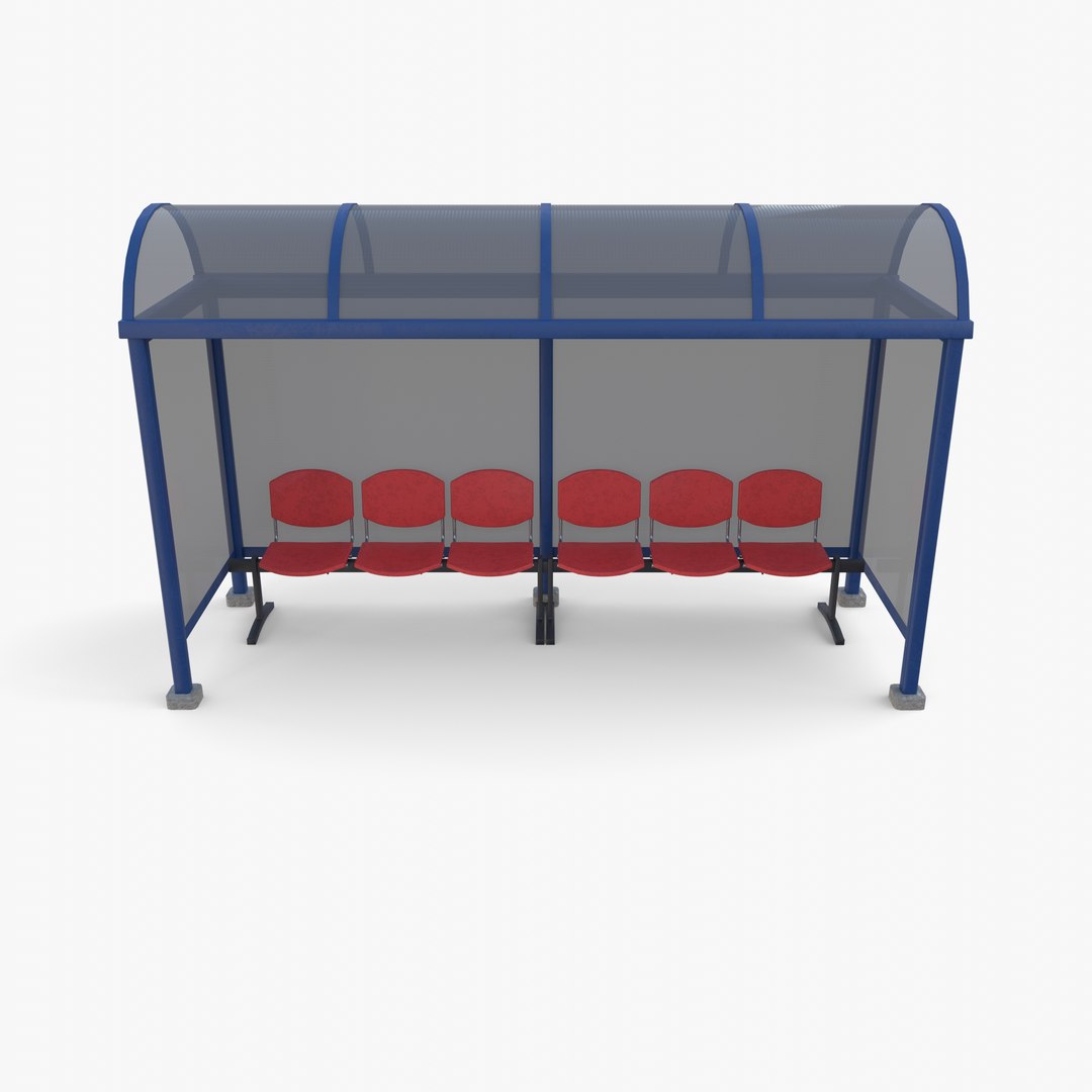 3D Bus Stop V2 Model - TurboSquid 2188894