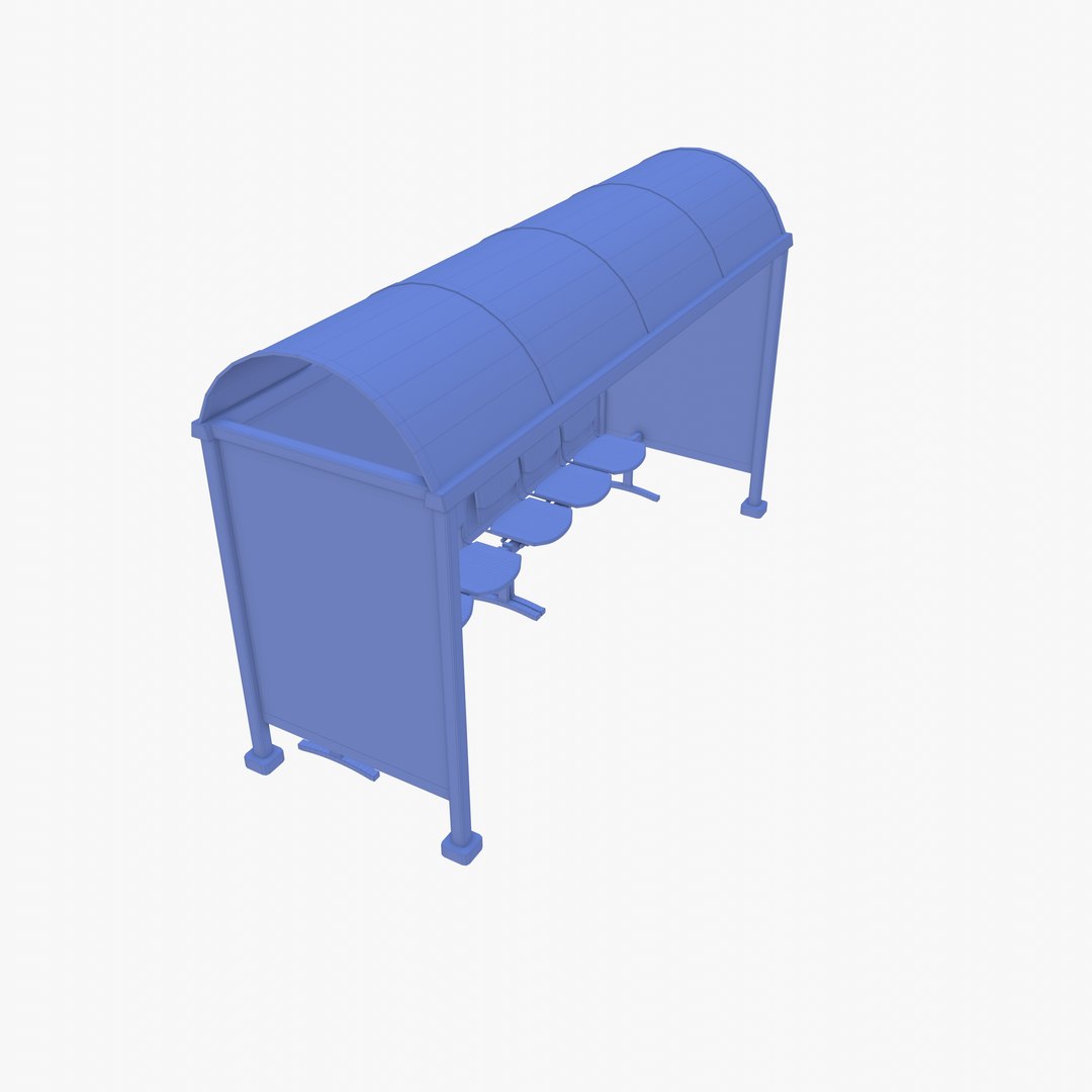 3D Bus Stop V2 Model - TurboSquid 2188894