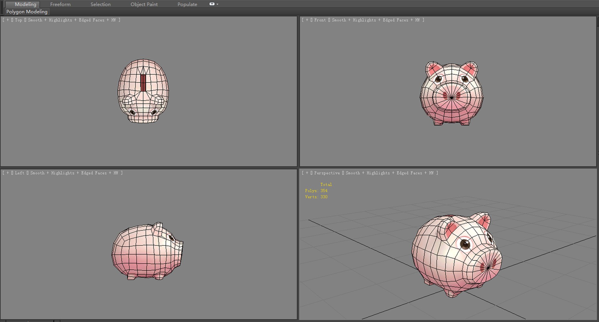 Piggybank Money 3D Model - TurboSquid 1686850
