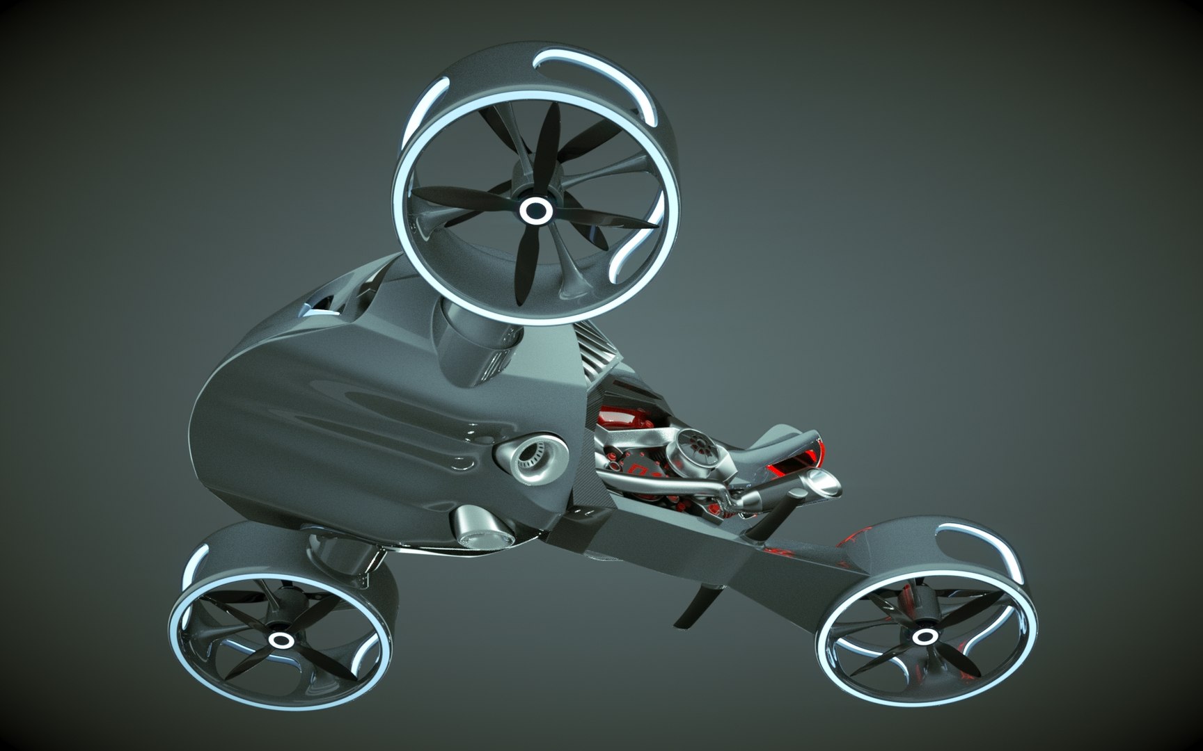 3D Model T Copter Bike 08 - TurboSquid 1986846