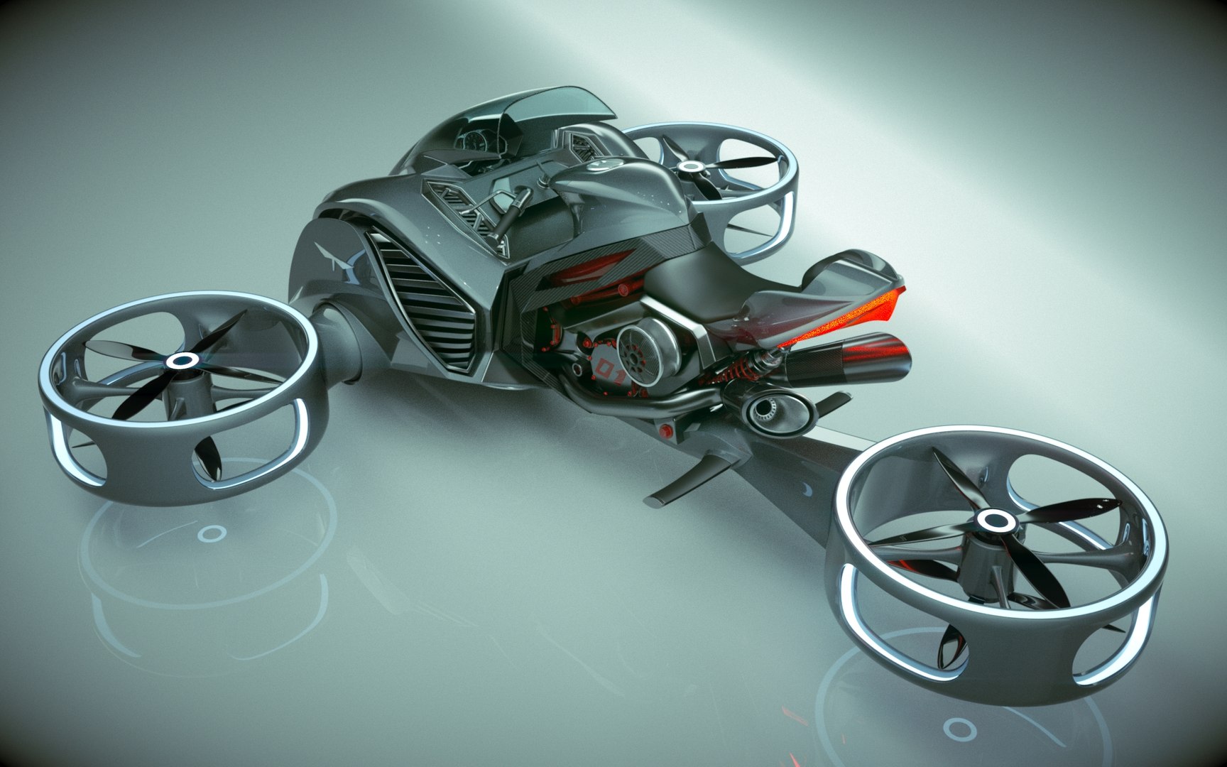 3D Model T Copter Bike 08 - TurboSquid 1986846