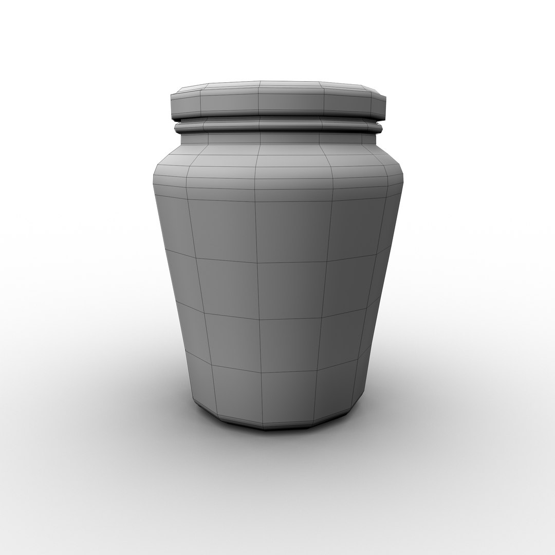 3d jam jar model