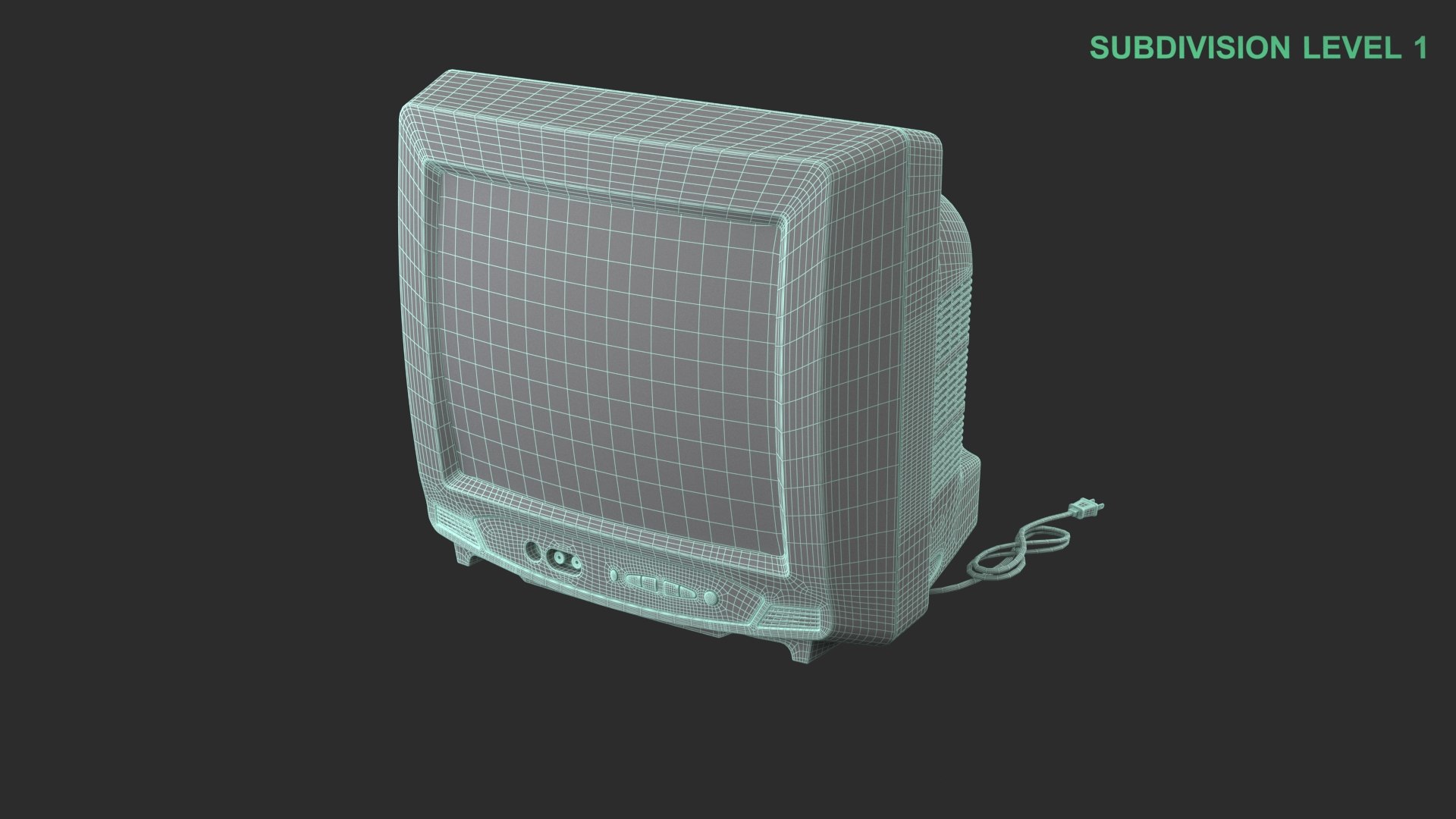 3D Old Tv - TurboSquid 2385376