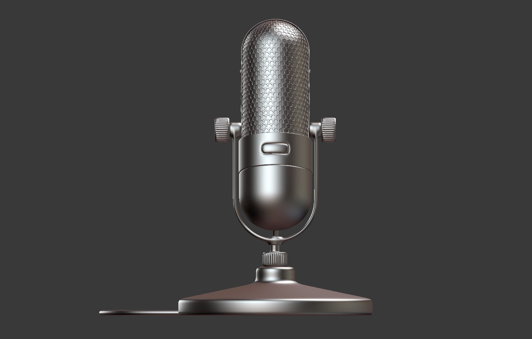 3D Vintage Microphone Model - TurboSquid 1222285