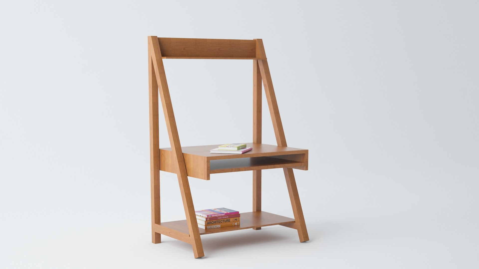 Study Table 3D Model - TurboSquid 1300389