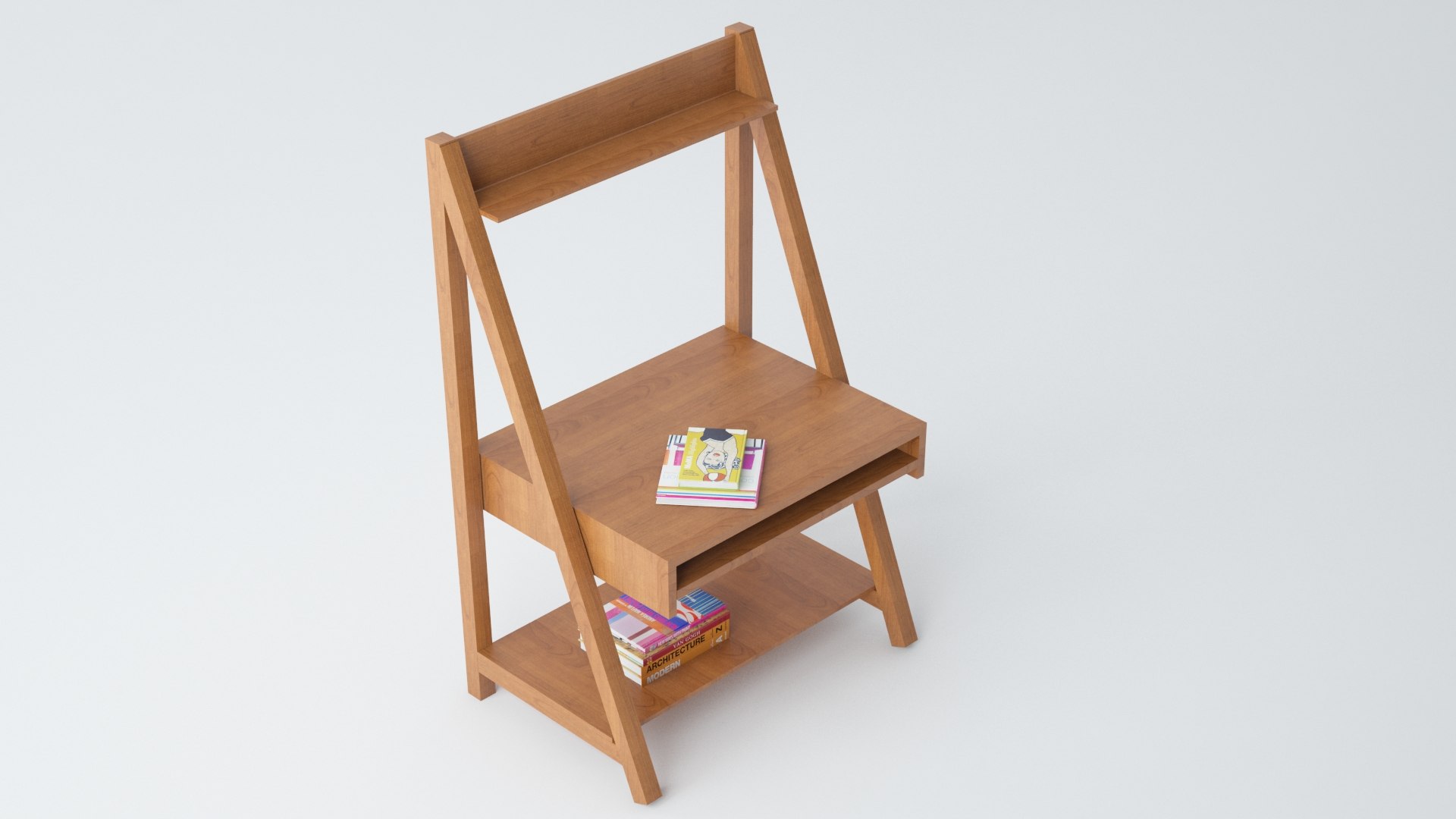 Study Table 3D Model - TurboSquid 1300389