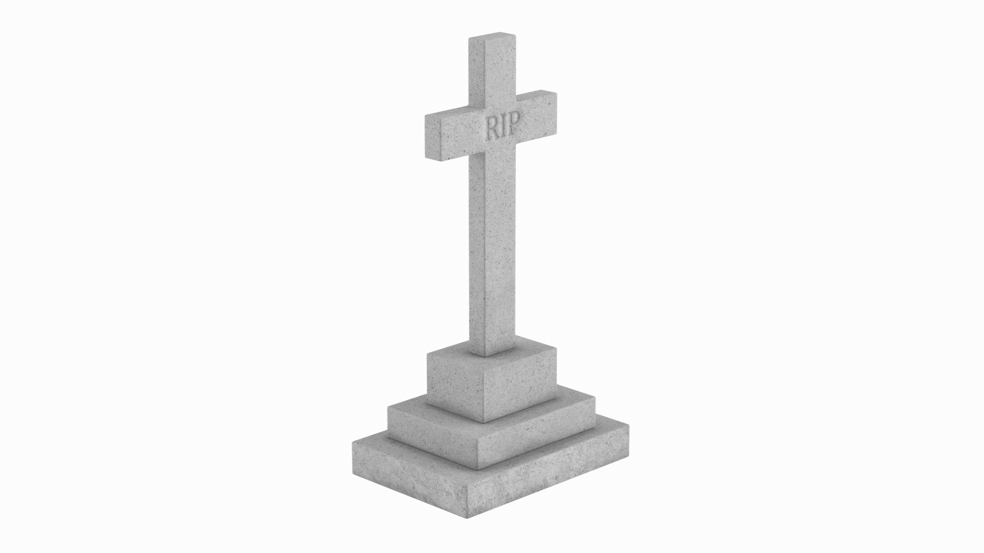3D Granite Cross Memorial Model - TurboSquid 2342541