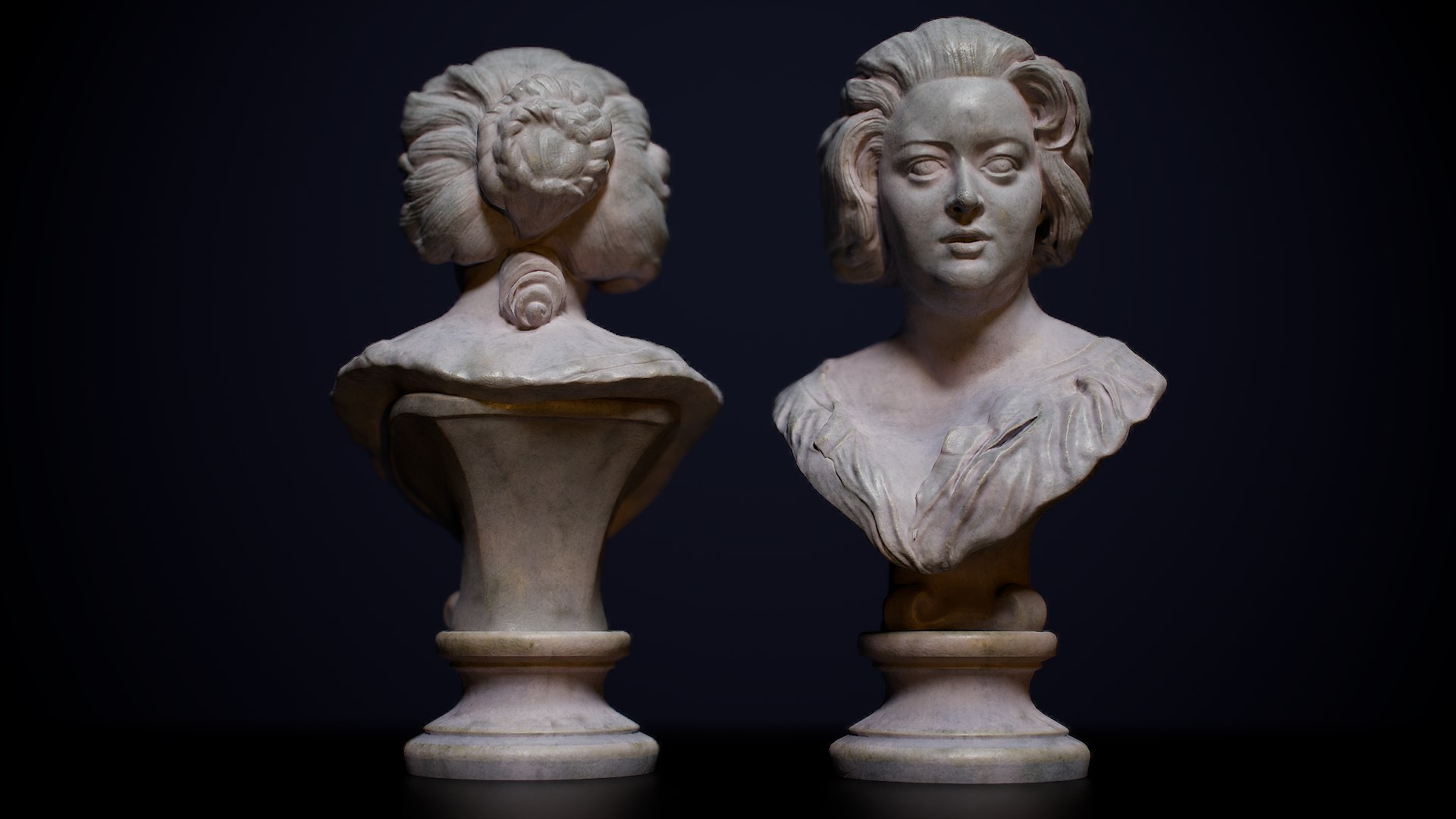 3D Constanza Bonarelli Bernini Bust Sculpture For ARCHVIZ-PBR-REALTIME ...