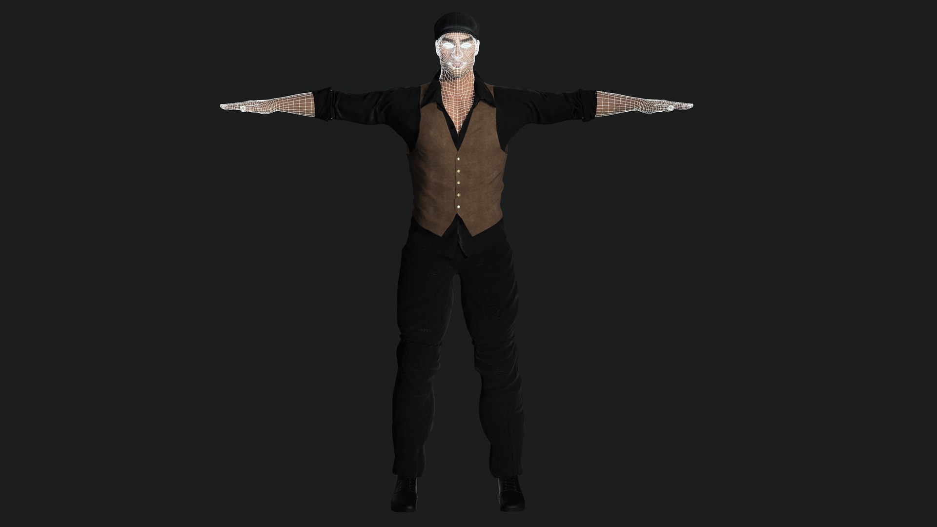 AAA 3D REALISTIC CHARACTER - EUROPEAN BOUNCER 1920 ERA NPC 3D ...