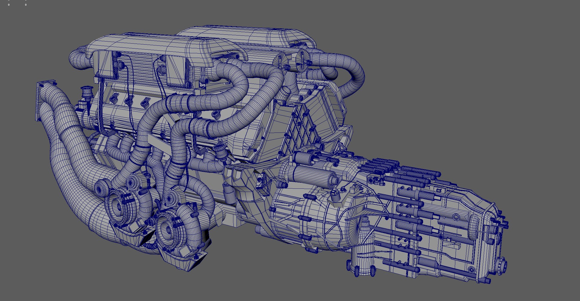 Engine Bugatti chiron 3D - TurboSquid 1833923