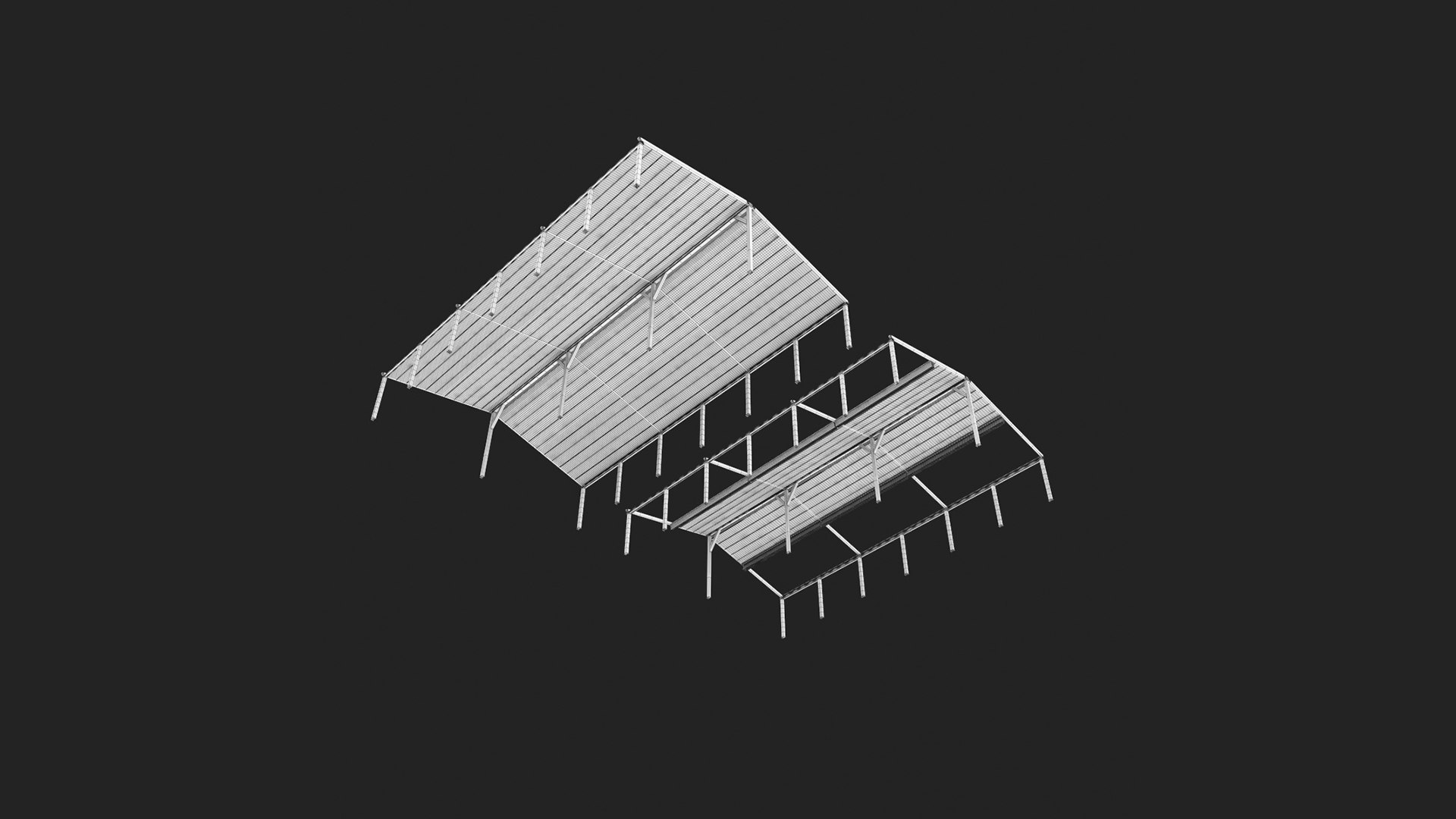 3D Pergola Tent - TurboSquid 1331045
