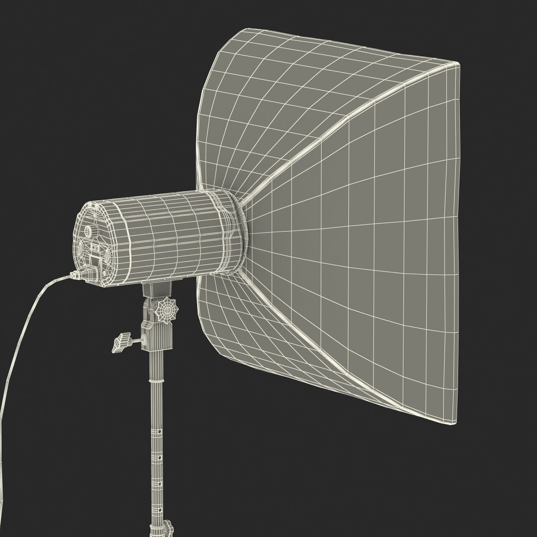 professional studio lighting softbox 3d model