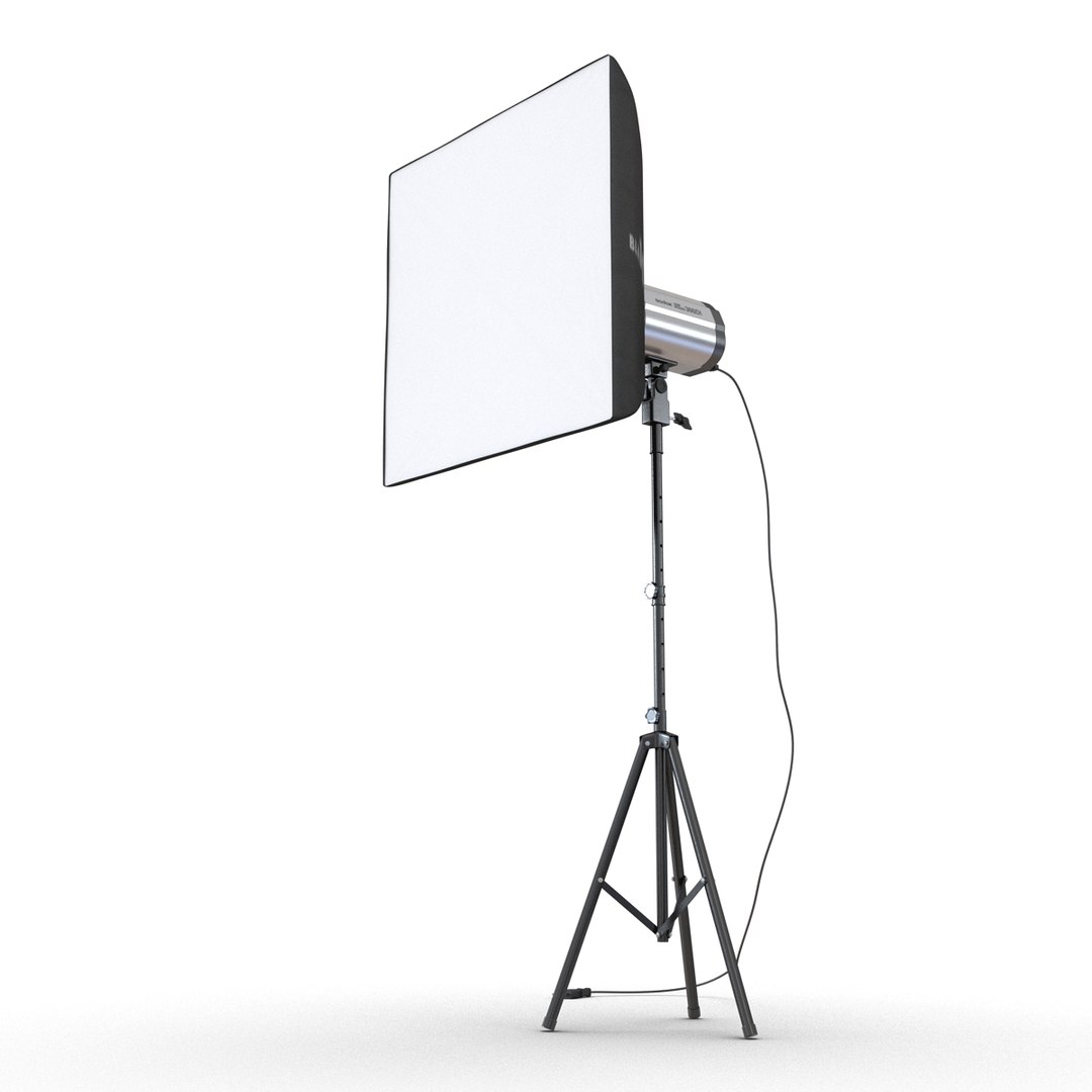 professional studio lighting softbox 3d model