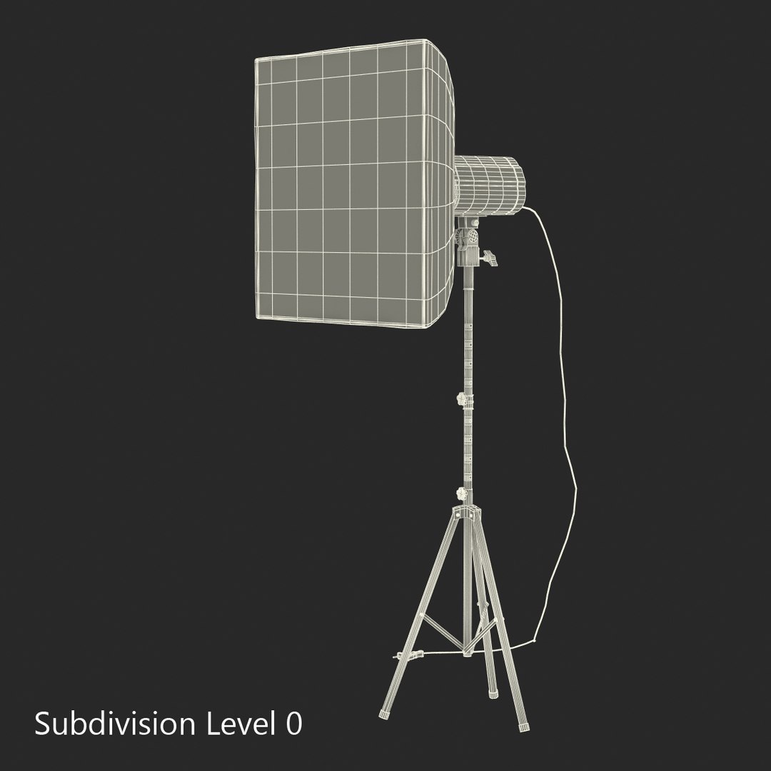 professional studio lighting softbox 3d model