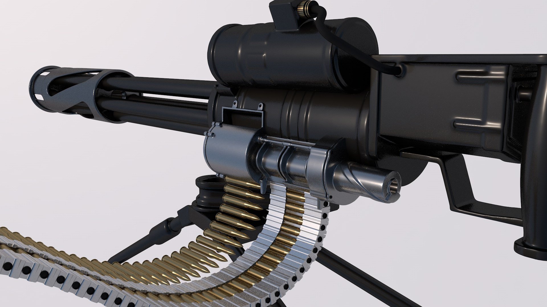 3D Minigun Model - TurboSquid 1742444
