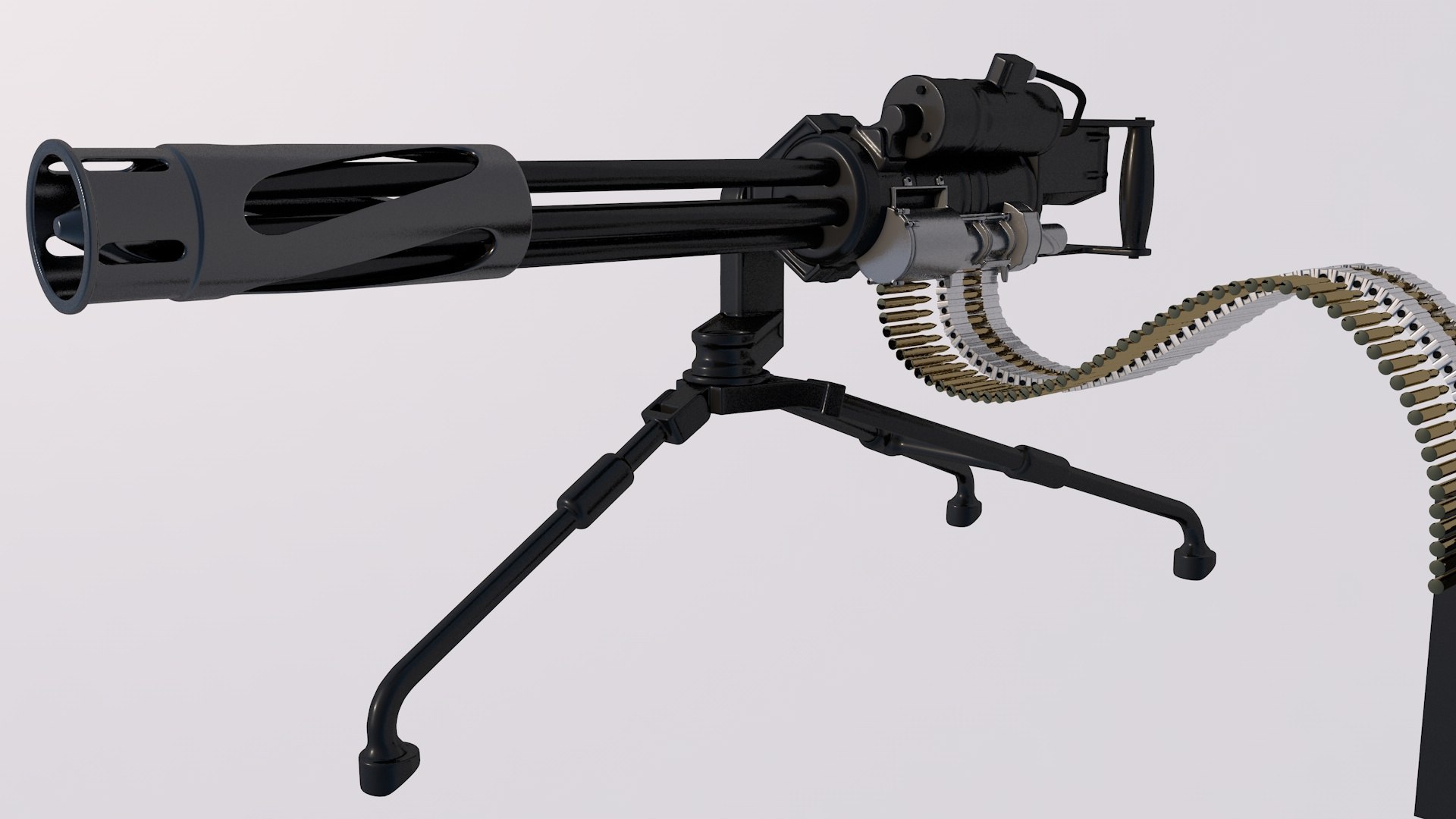 3D Minigun Model - TurboSquid 1742444