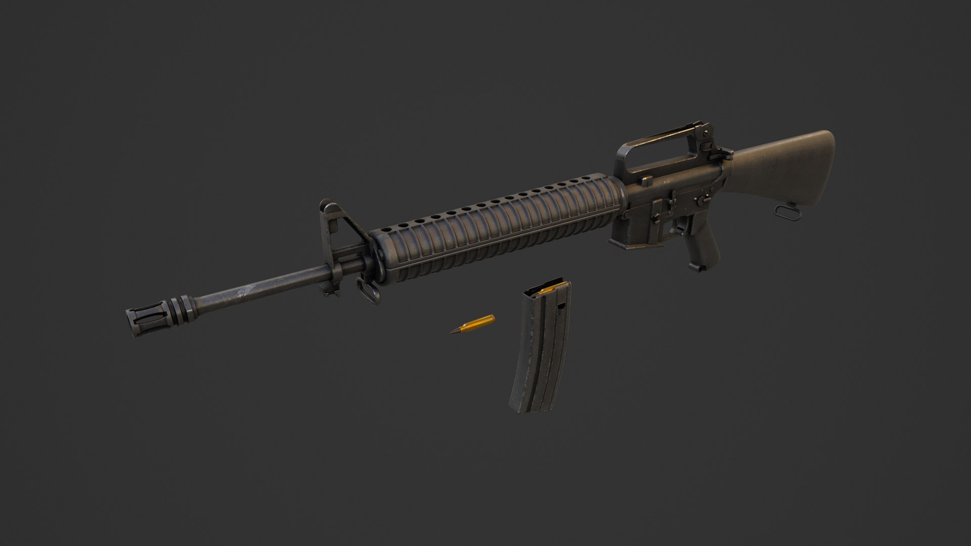 M16 Rifle 3D - TurboSquid 2133804