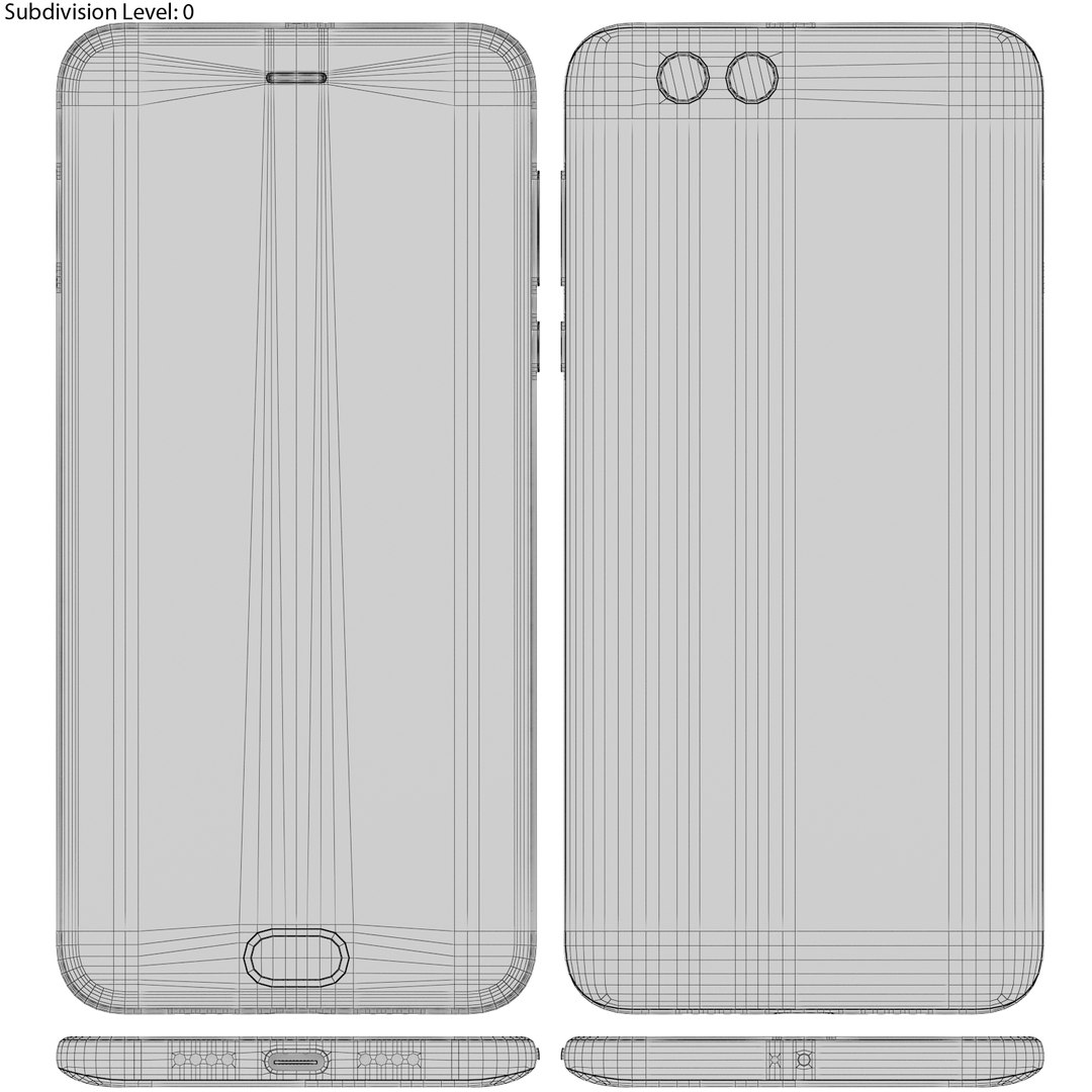 Realistic xiaomi mi 6 3D model - TurboSquid 1150723