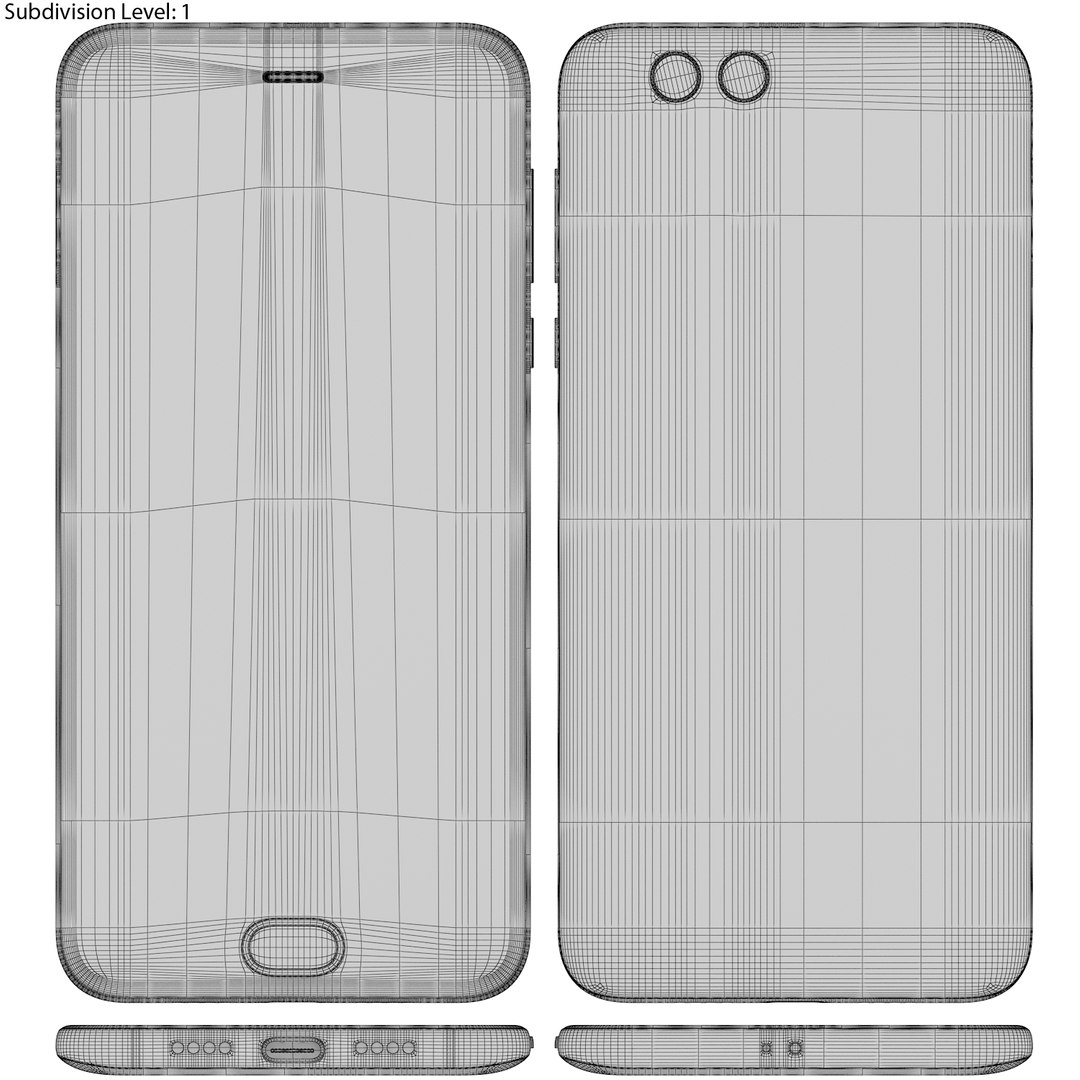 Realistic xiaomi mi 6 3D model - TurboSquid 1150723