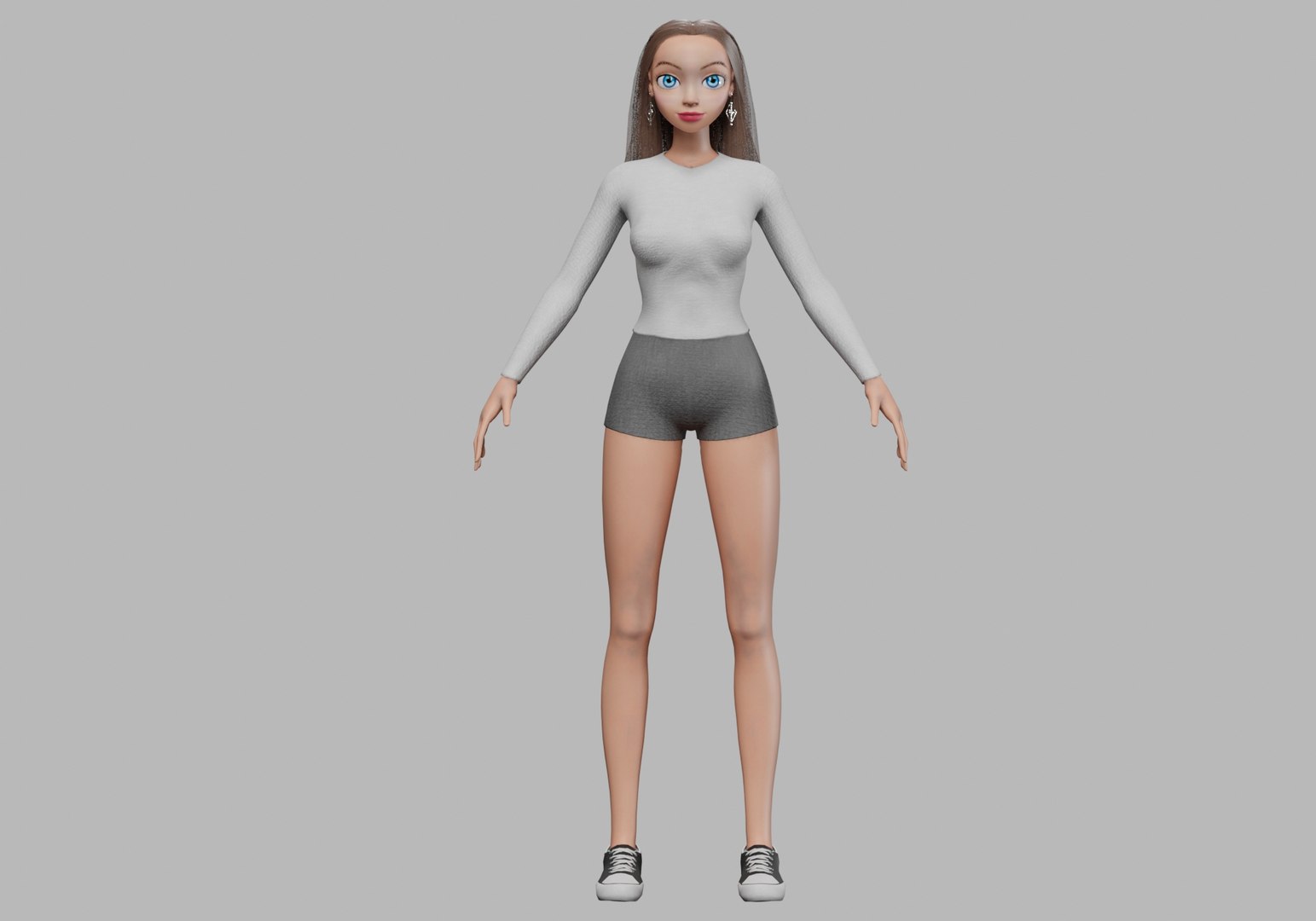 Pretty Beautiful Girl V30093 3D Model - TurboSquid 2263334