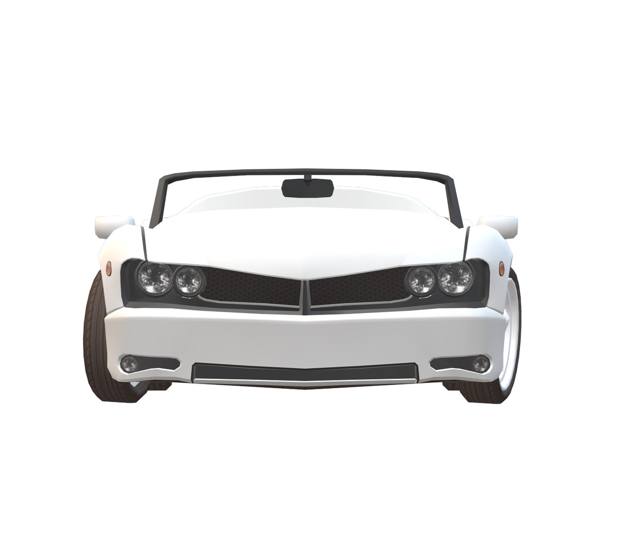 Hammerhead Car White 3D Model - TurboSquid 1490742