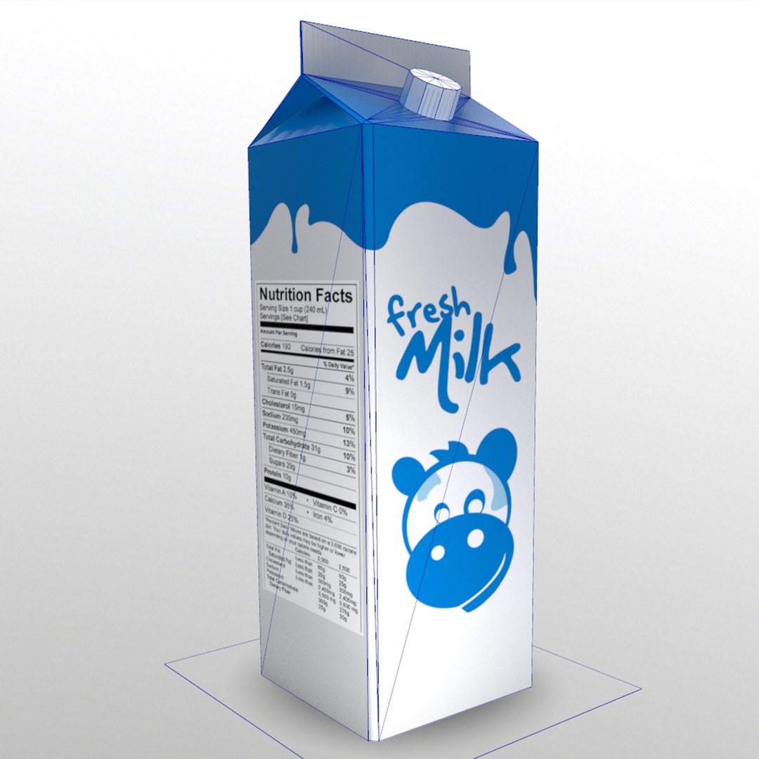 3D Model Milk Ready Games - TurboSquid 1287991