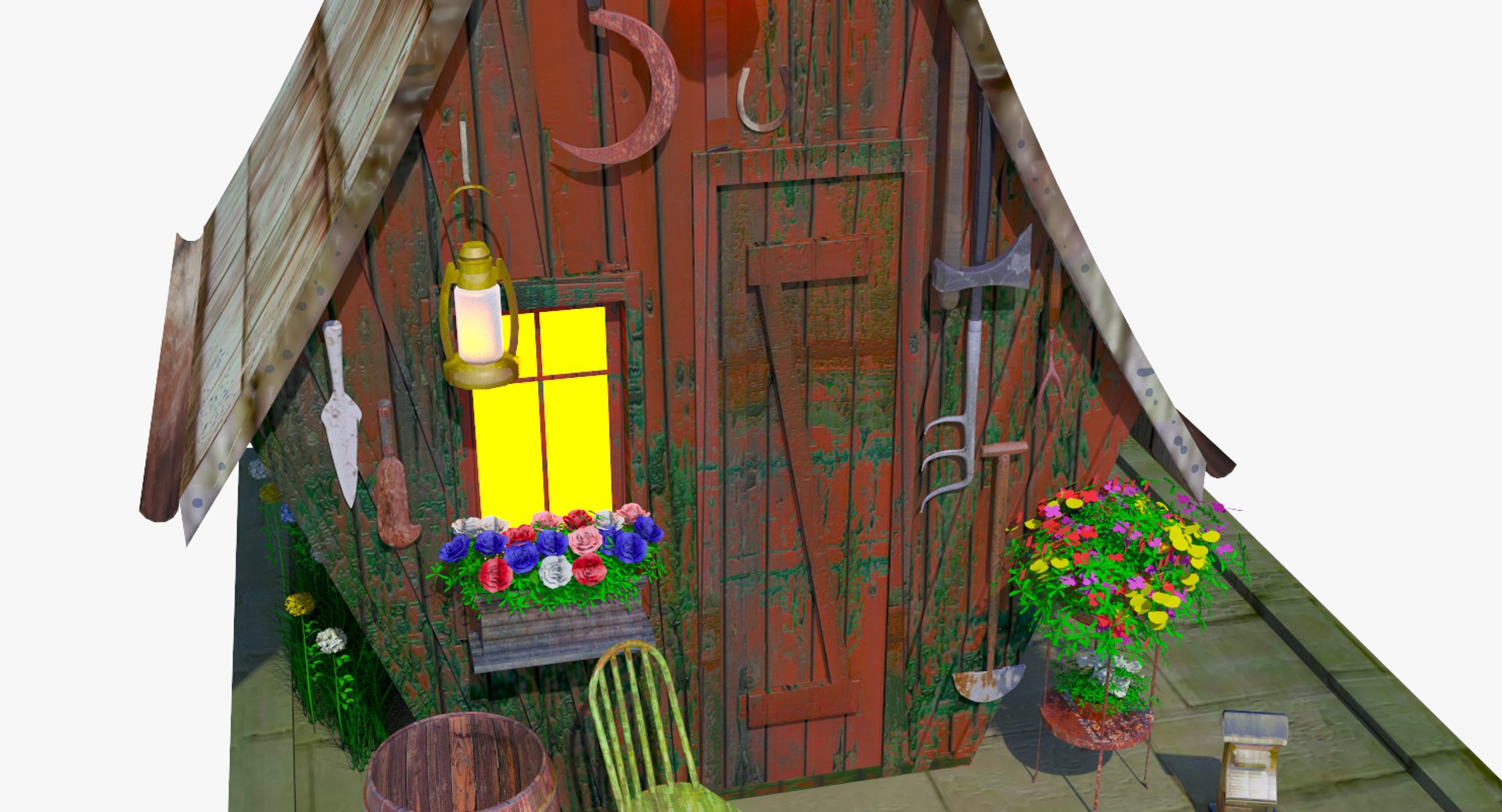 Fancy Hut Model - TurboSquid 1290243