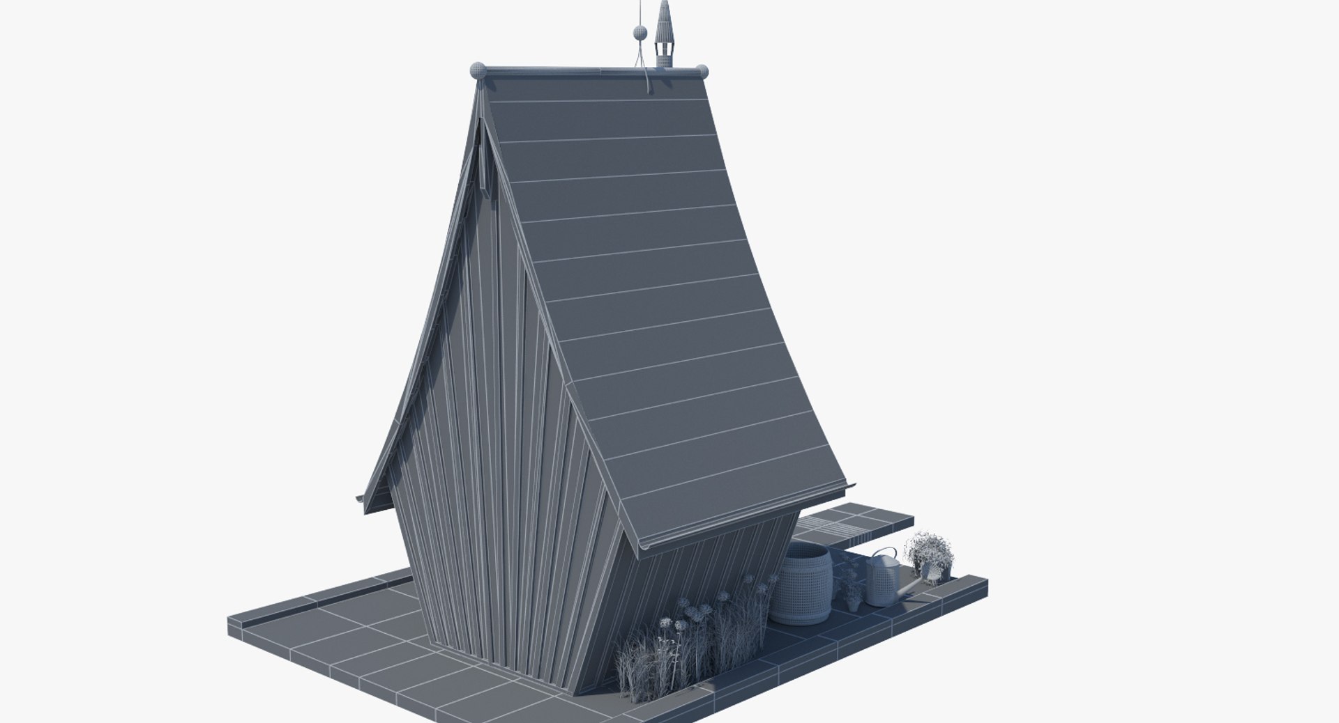 Fancy Hut Model - TurboSquid 1290243