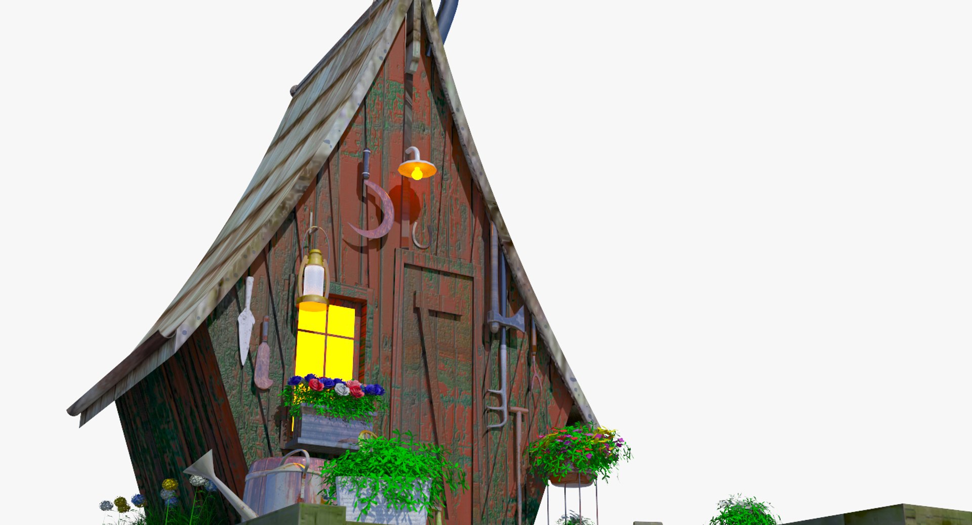 Fancy Hut Model - TurboSquid 1290243