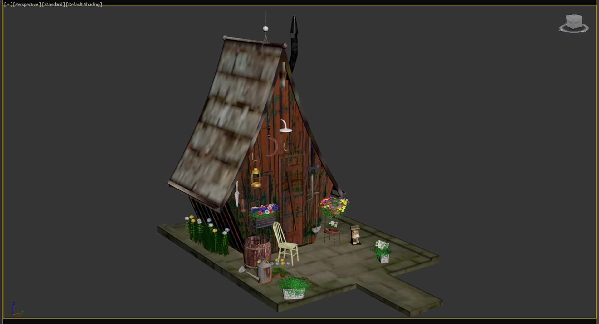 Fancy Hut Model - TurboSquid 1290243