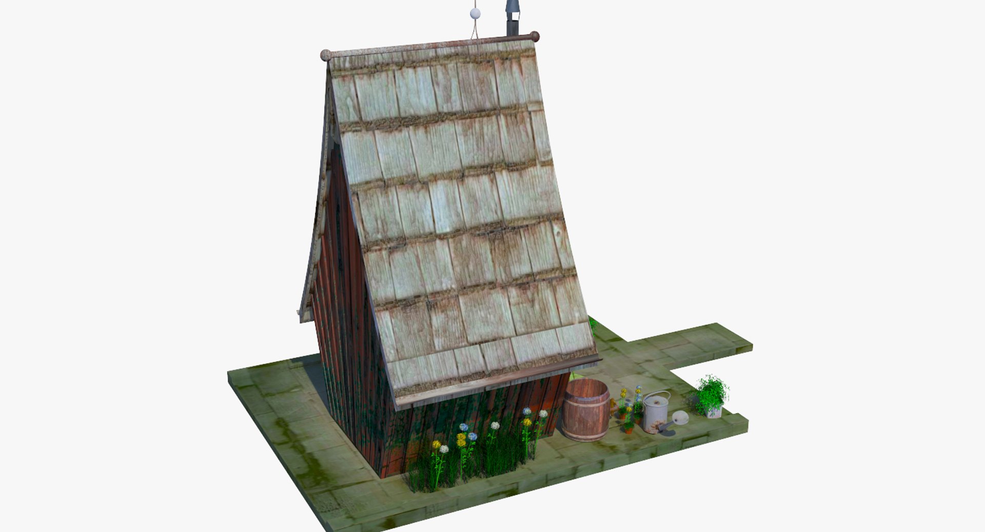 Fancy Hut Model - TurboSquid 1290243