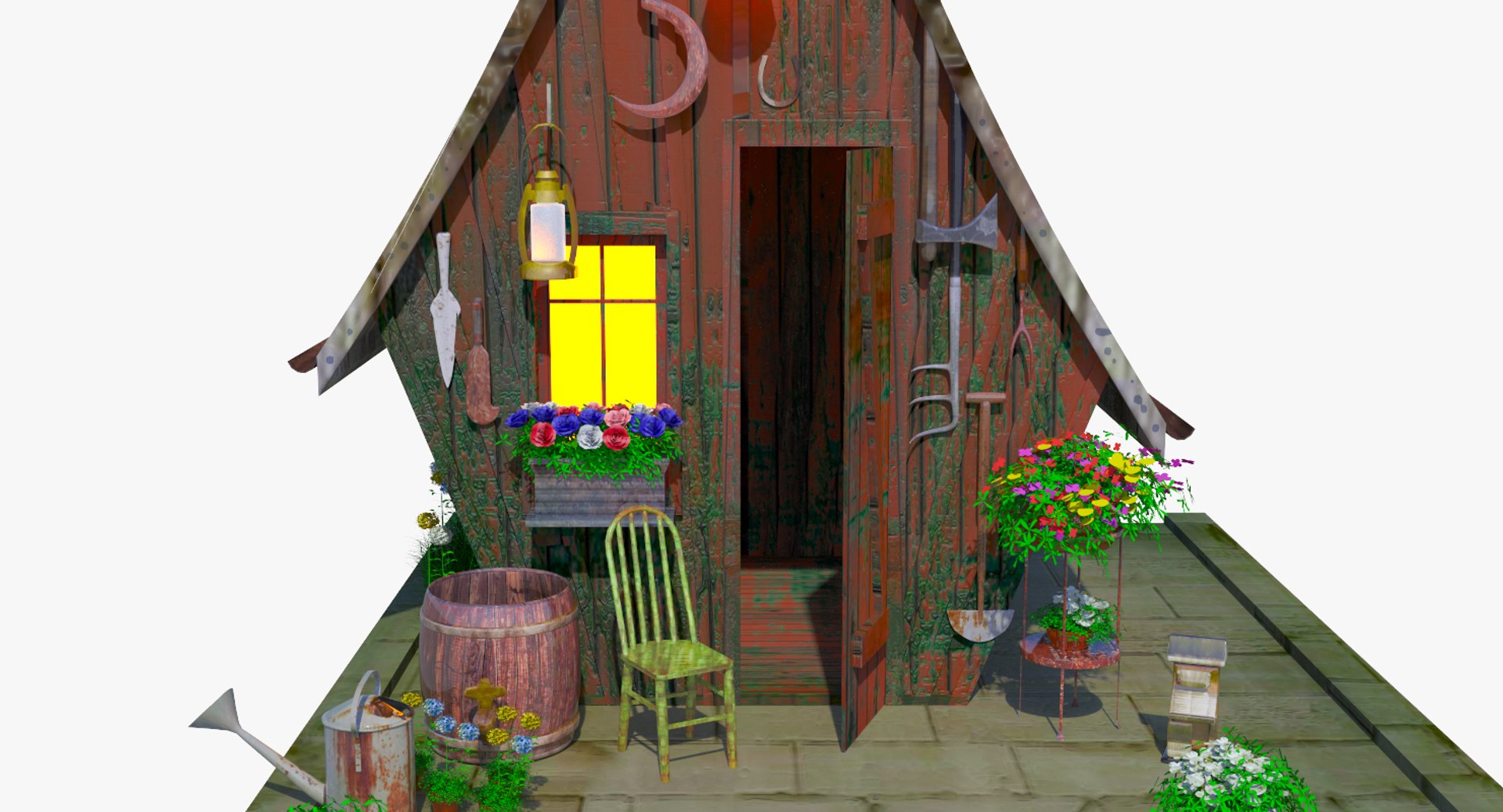 Fancy Hut Model - TurboSquid 1290243