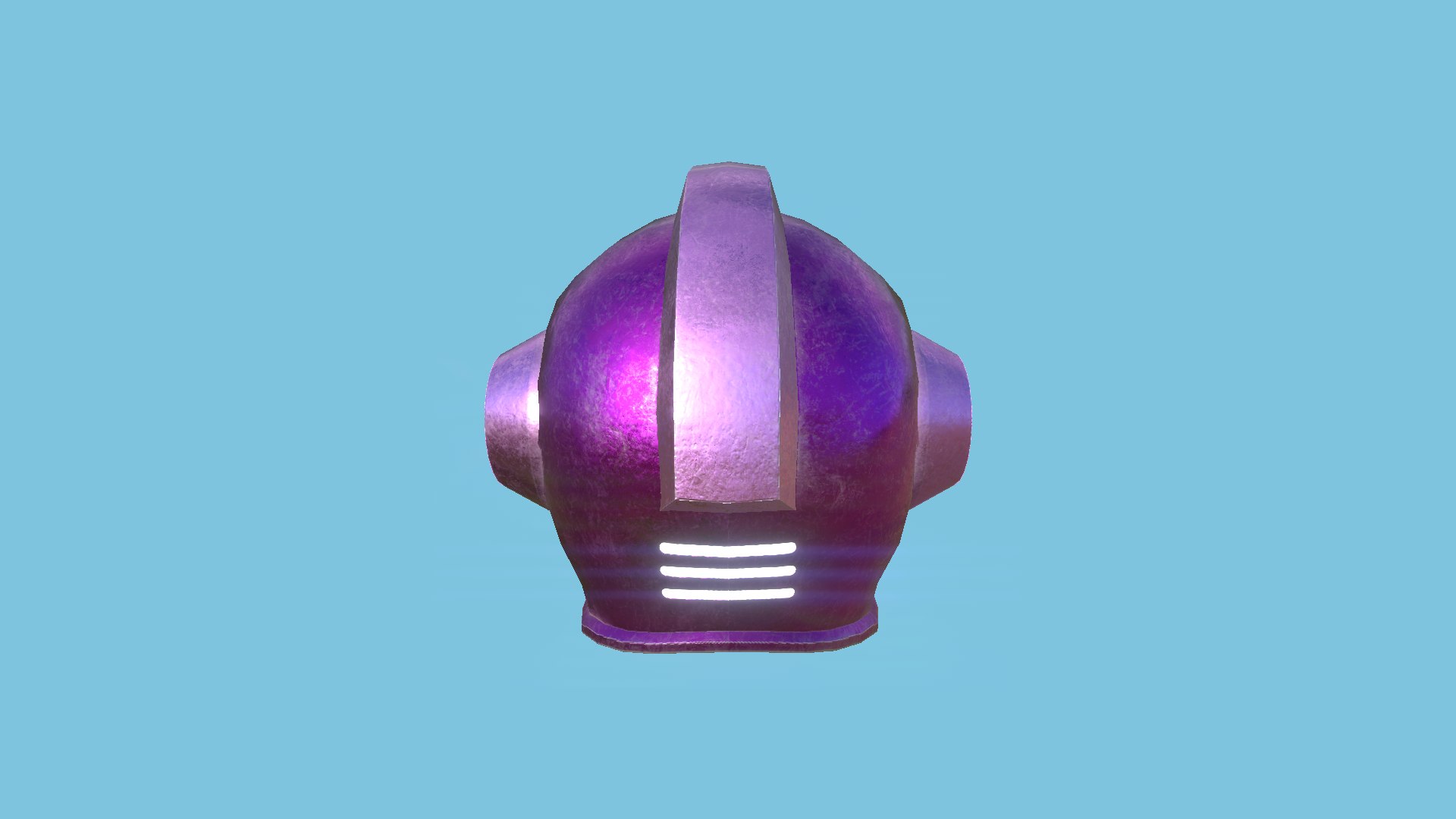 Megaman Helmet 04 Pink Female - Character Design Fashion 3D model ...