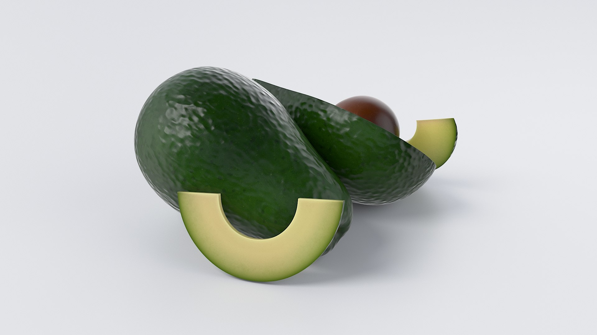 3D Cartoon Avocado - TurboSquid 2074426