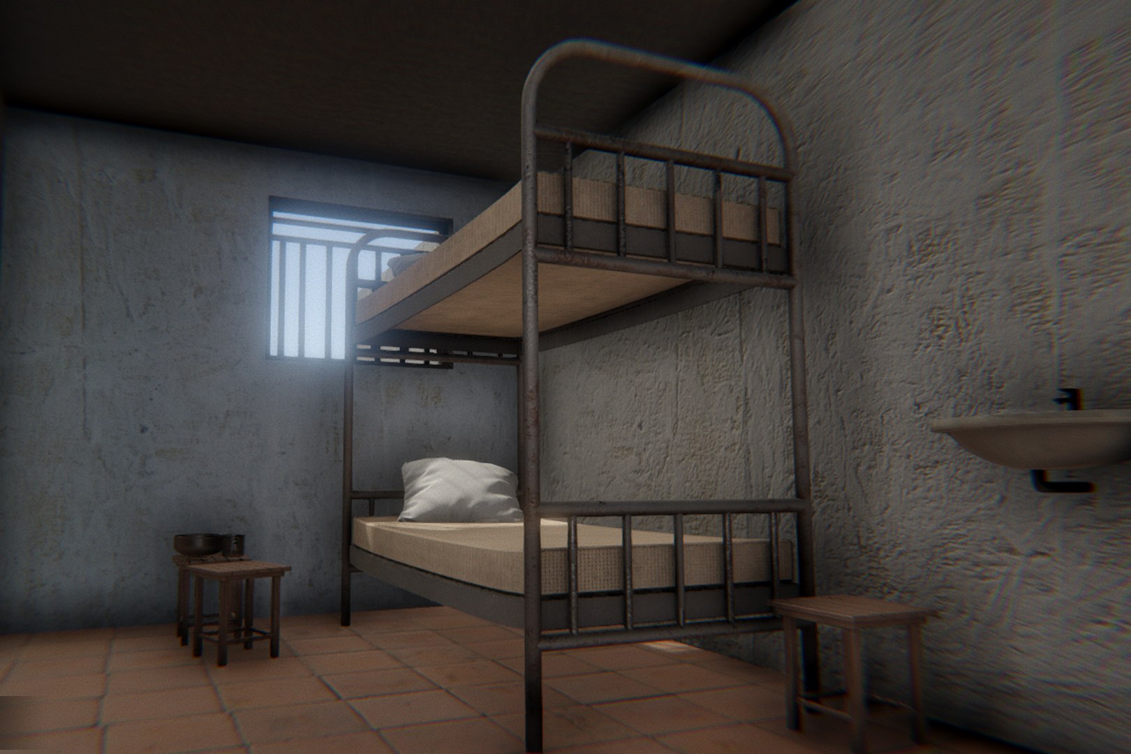 3D Prison House - - TurboSquid 1433197