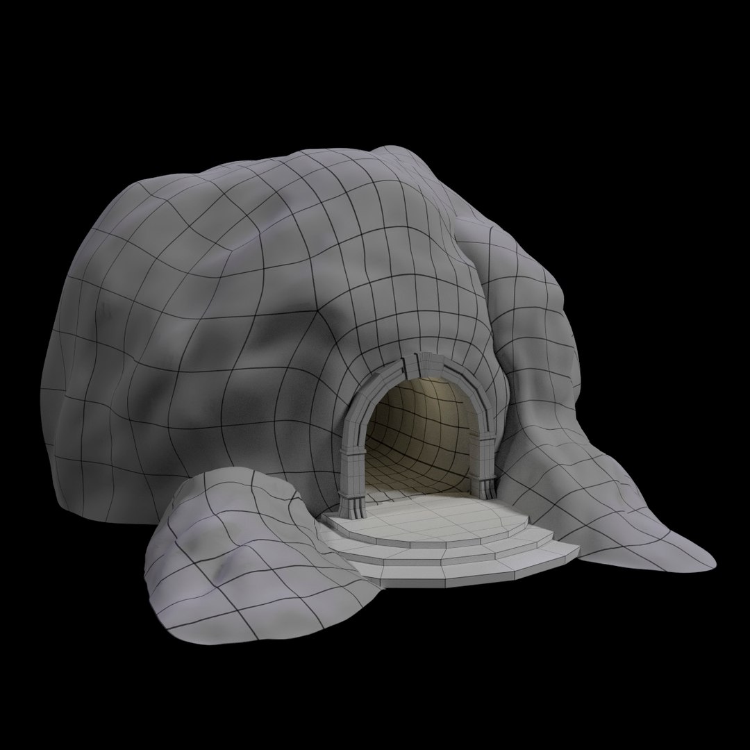 Cave Entrance 3d Model