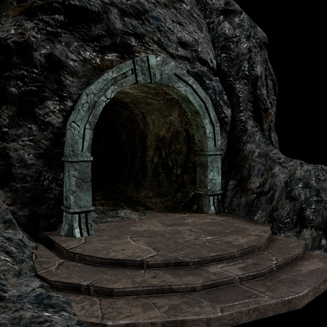 Cave Entrance 3d Model