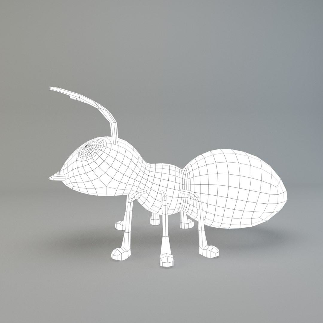 3D Model Ant Cartoon - TurboSquid 1221618