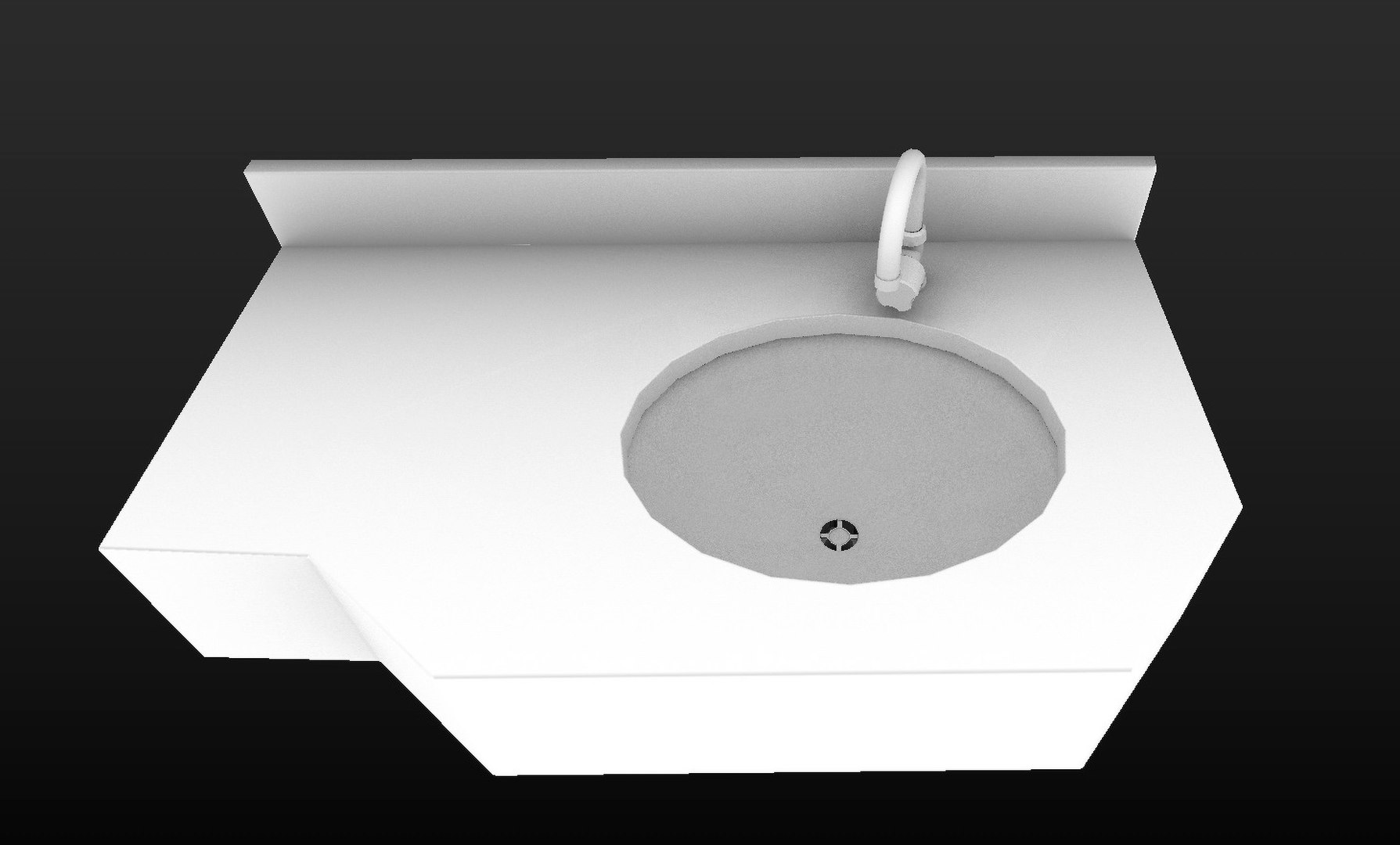 3D Model Marble Sink - Low Poly - Game Ready - TurboSquid 1785069