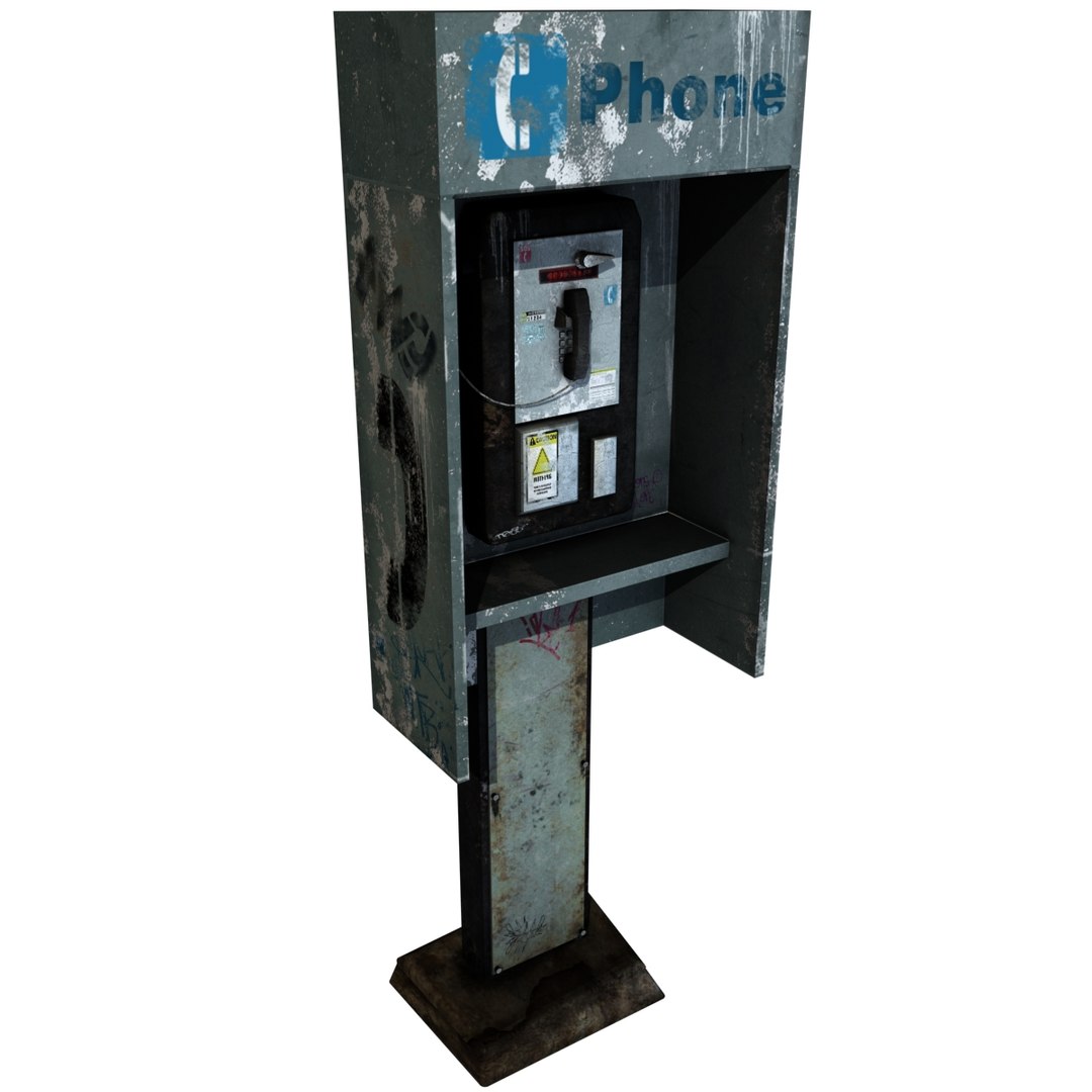 3d Payphone Games Modeled