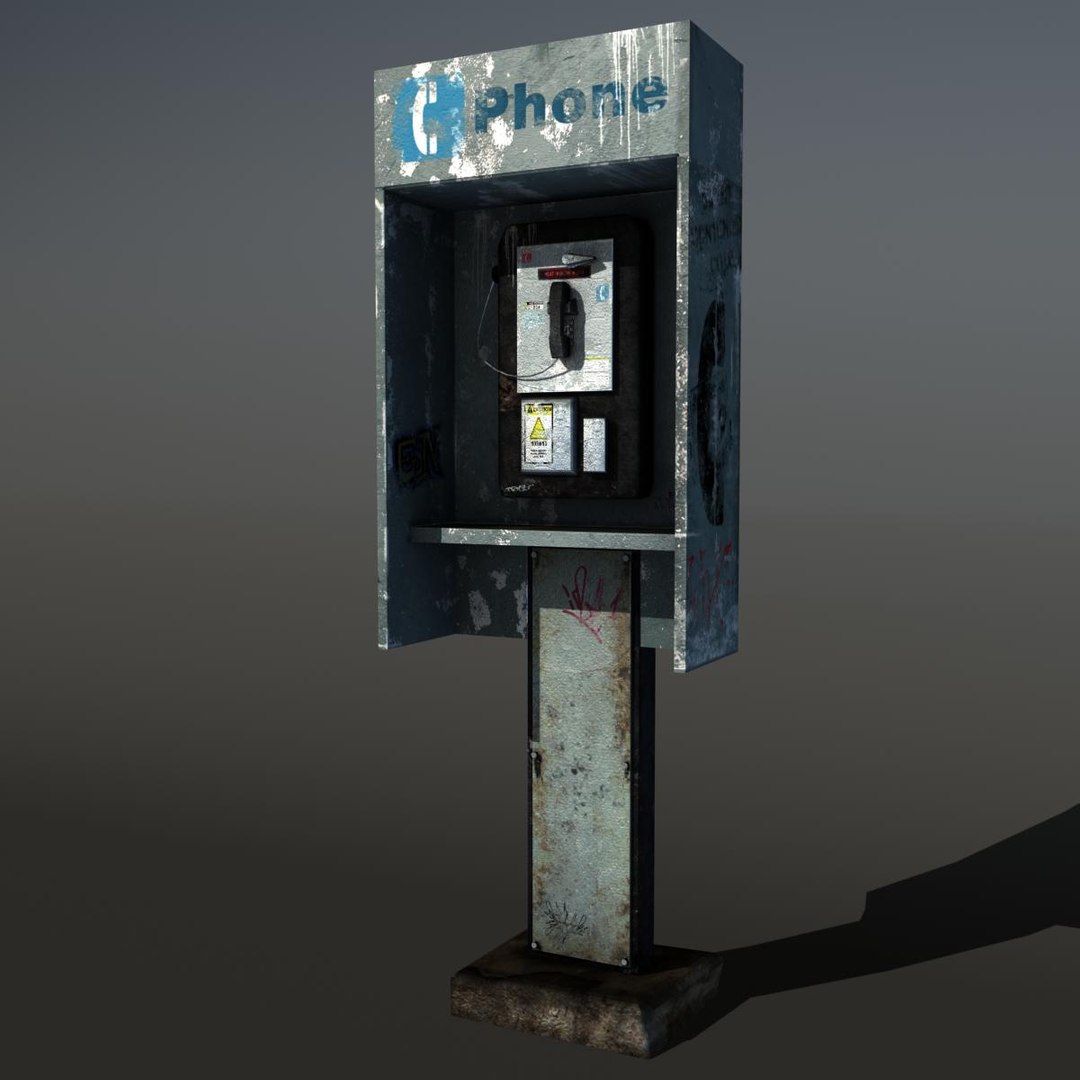 3d Payphone Games Modeled