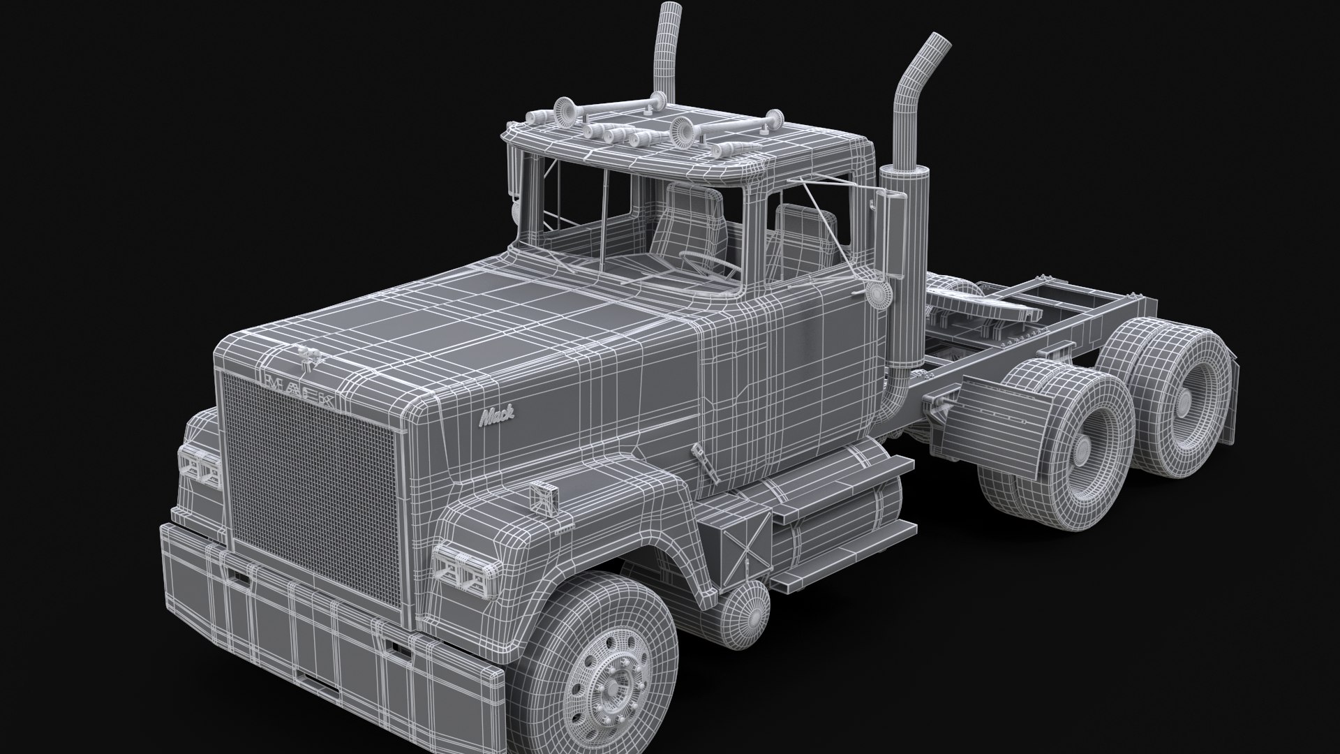 Mack Superliner Model - TurboSquid 1717223