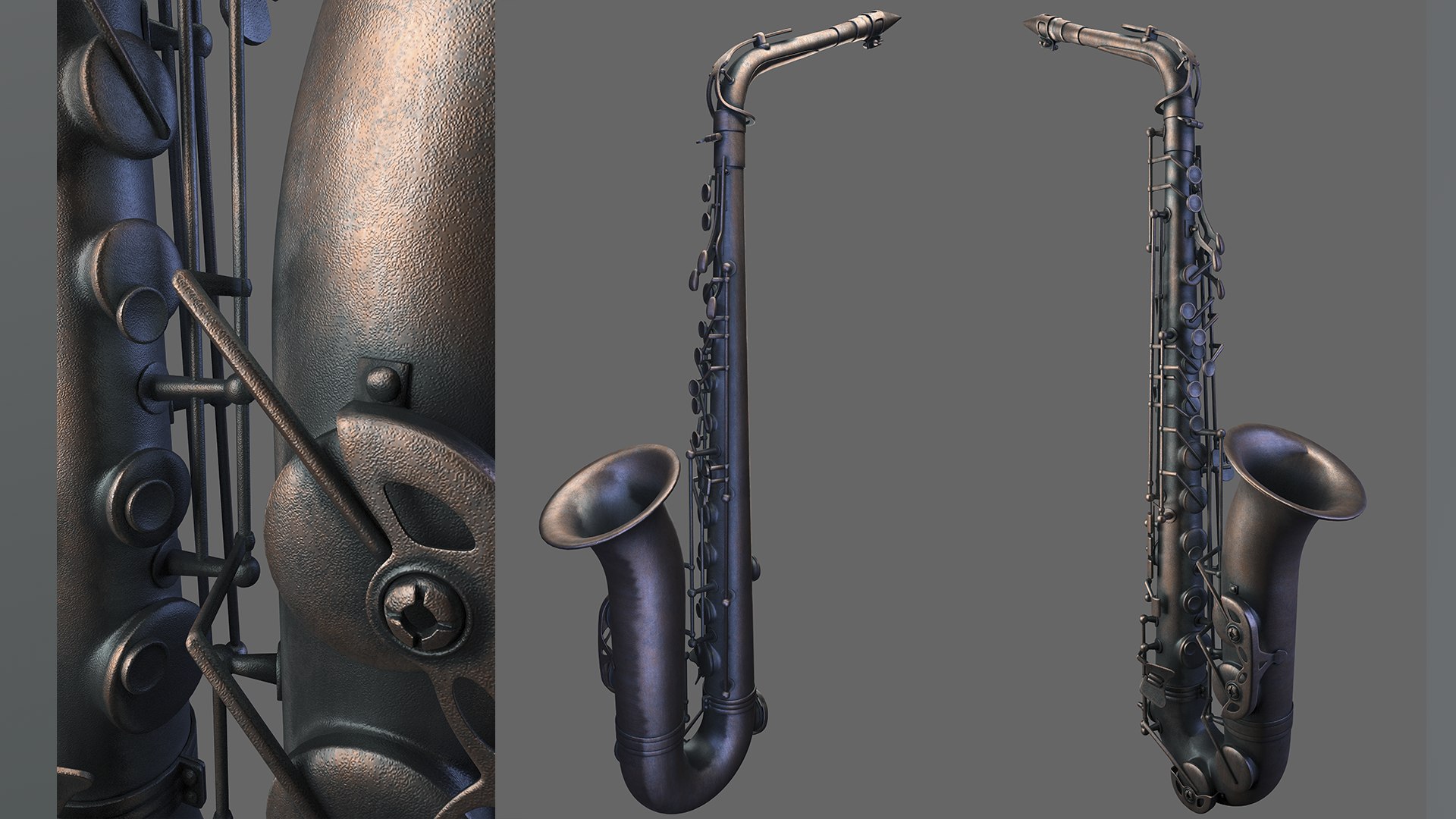 Saxophone Pipe French Horn High-poly 3D Model - TurboSquid 2379990