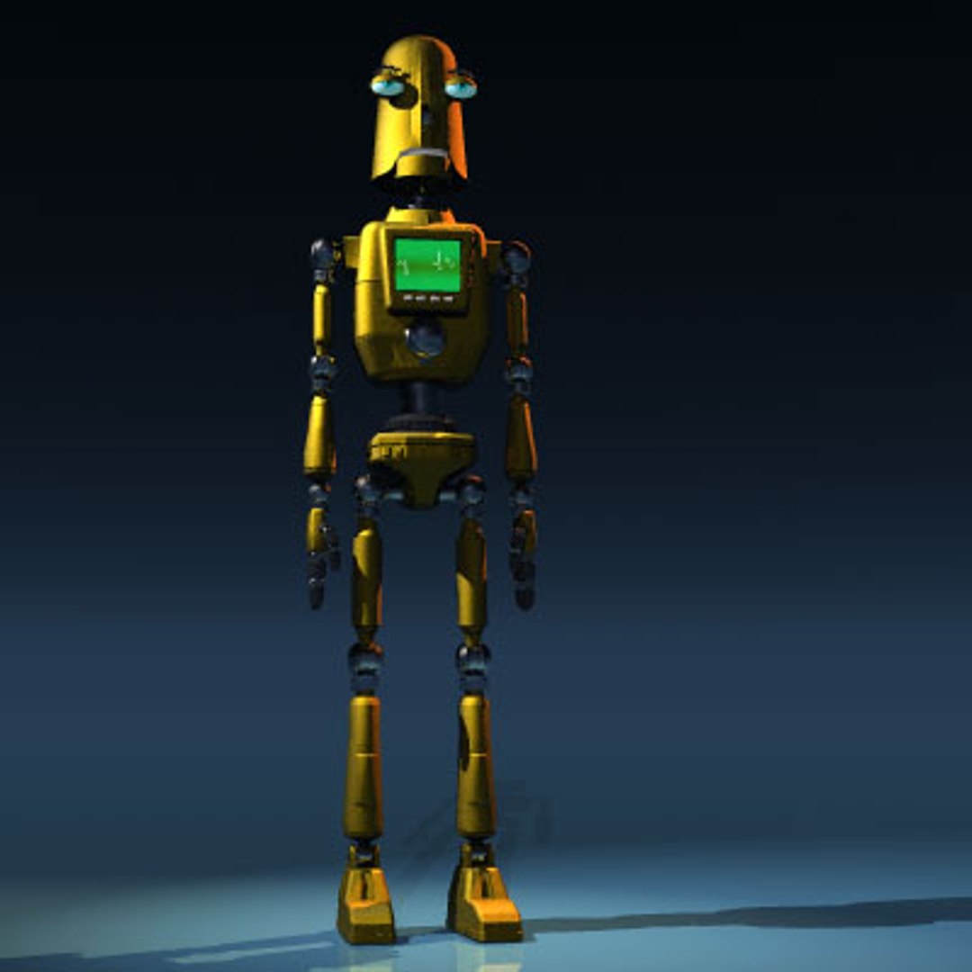 3ds max cartoon robot