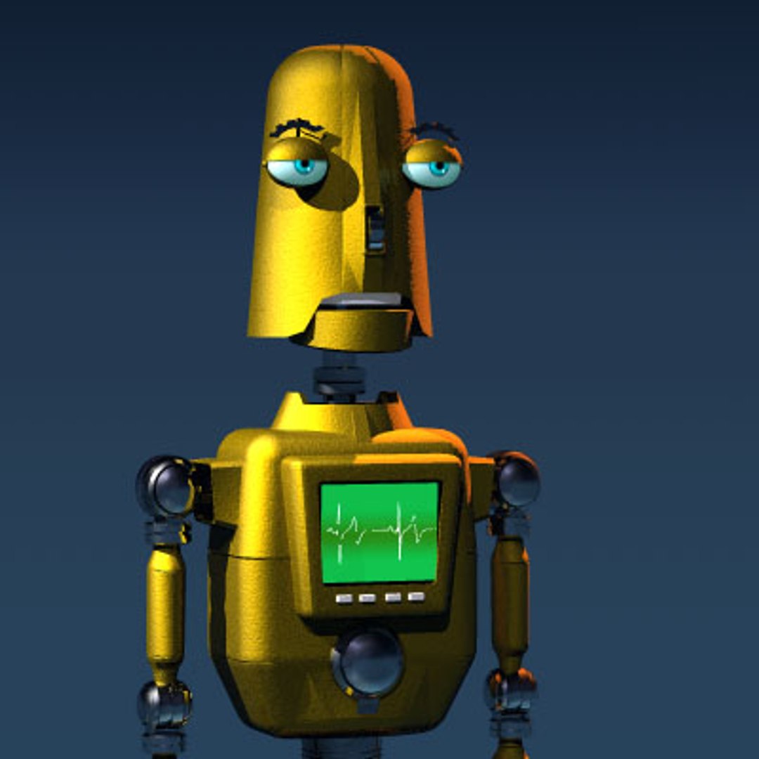 3ds max cartoon robot